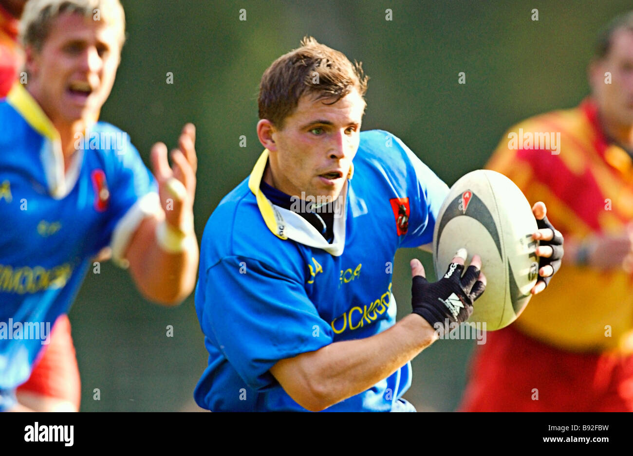 The VVA rugby team of Monino in the Moscow environs met Moscow s Slava ...
