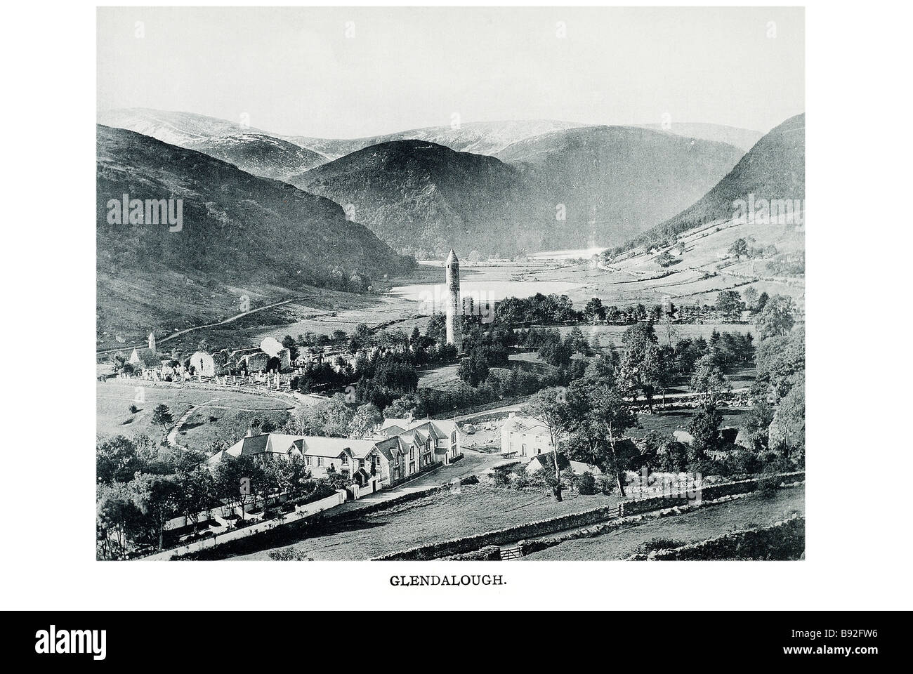 Glendalough (Irish: Gleann Dá Loch, meaning "Glen of Two Lakes") is a ...