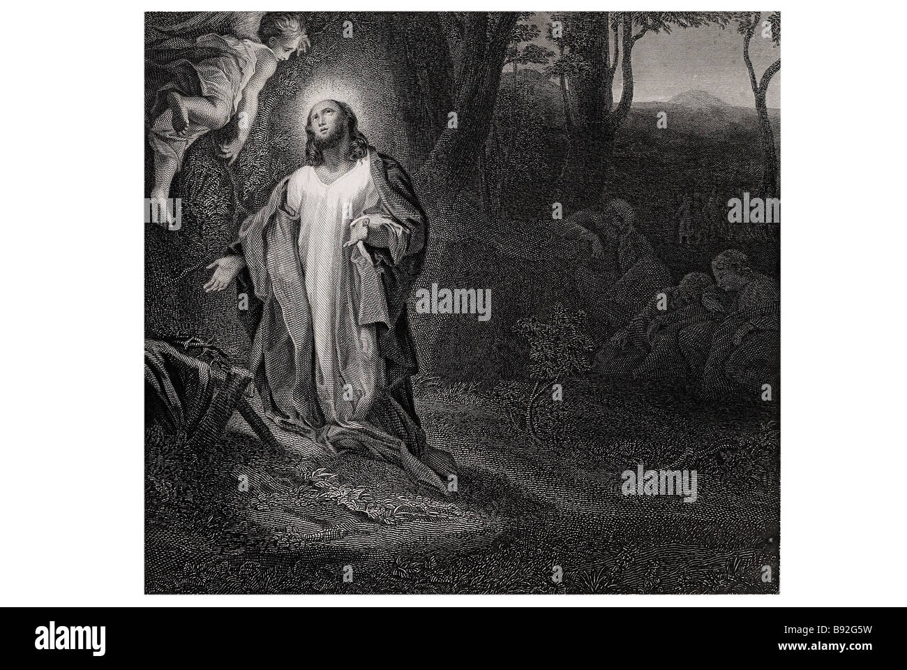 Jesus christ praying hi-res stock photography and images - Alamy