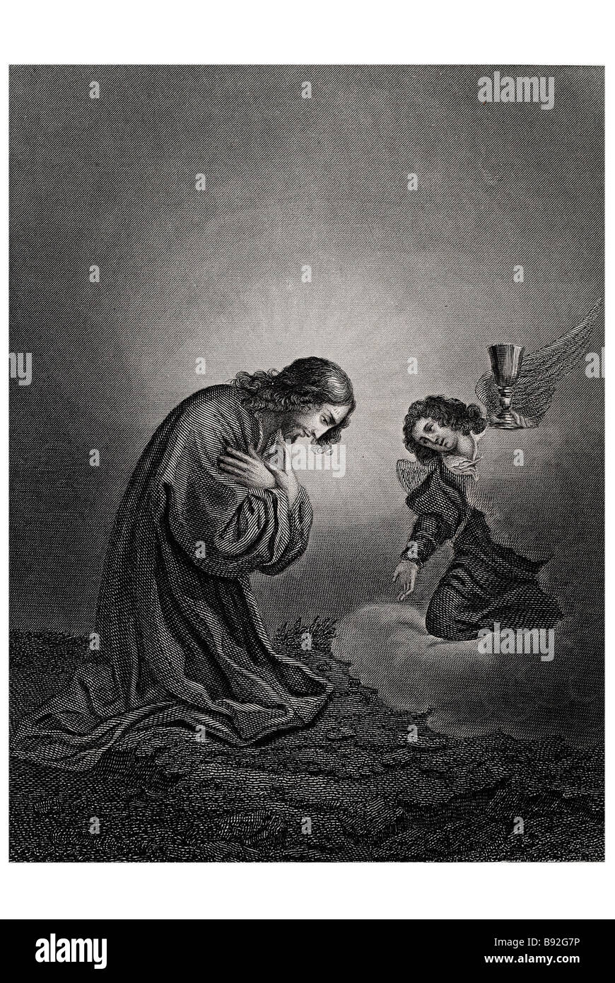 Christ's agony Lord Saviour Jesus Christ Stock Photo - Alamy