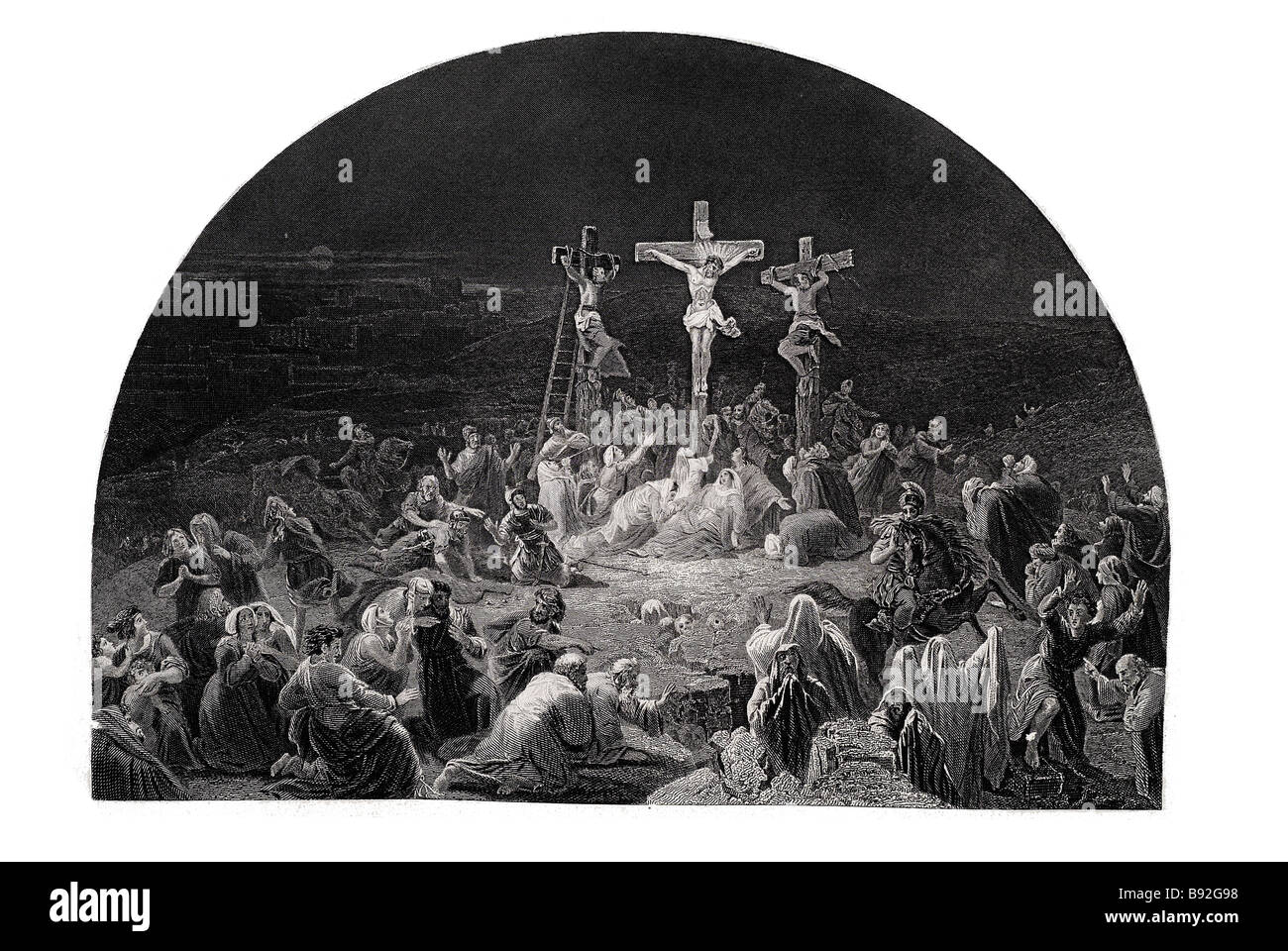 Crucifixion jesus drawing hi-res stock photography and images - Alamy