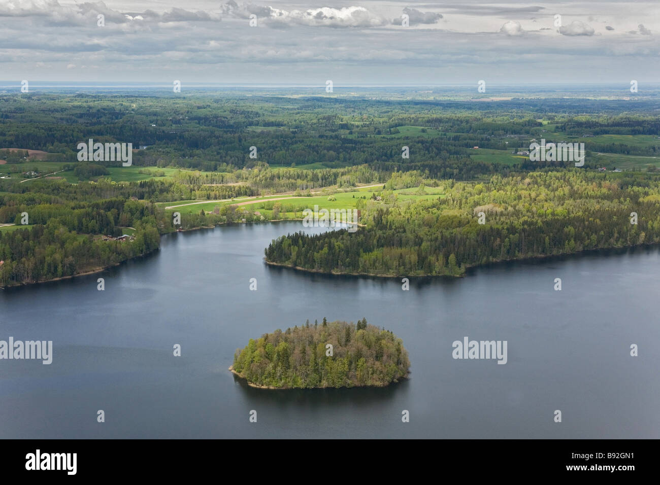 Lake Pühajärv, Valga County, Estonia, Europe Stock Photo - Alamy