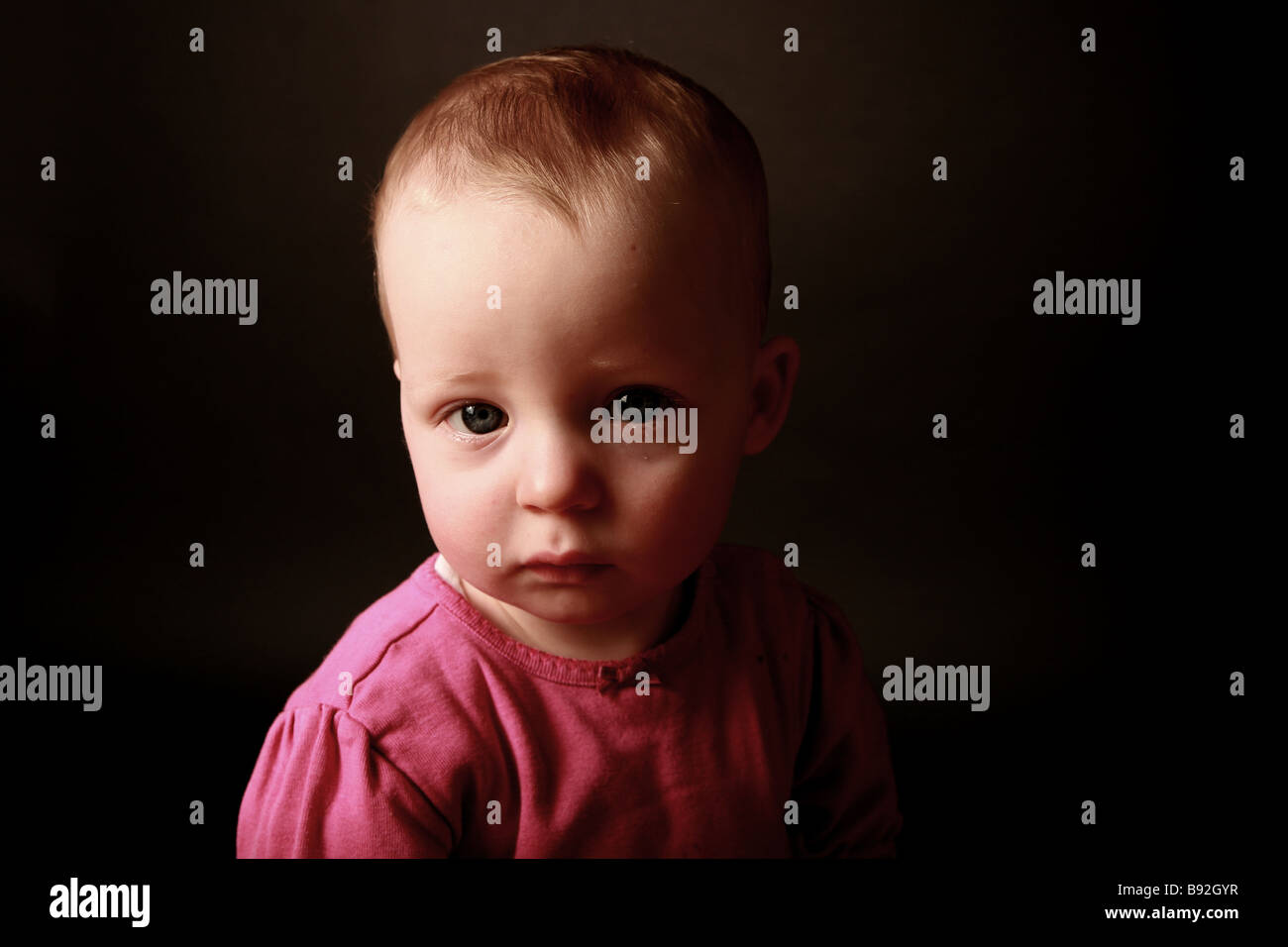 Sad girl portrait child Cut Out Stock Images & Pictures - Alamy