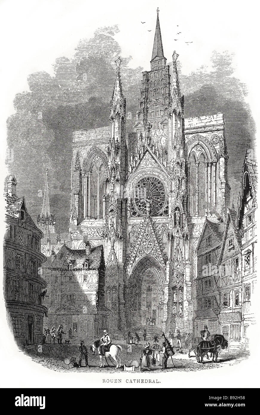 Saint romains tower 12th century hi-res stock photography and images ...