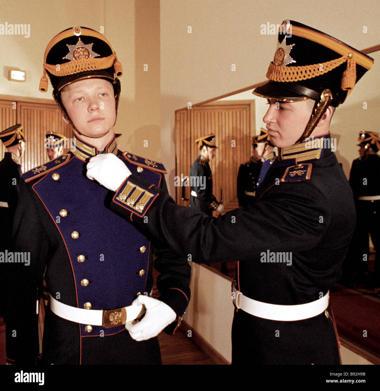 Soldiers of Presidential Regiment before official ceremony Stock Photo ...