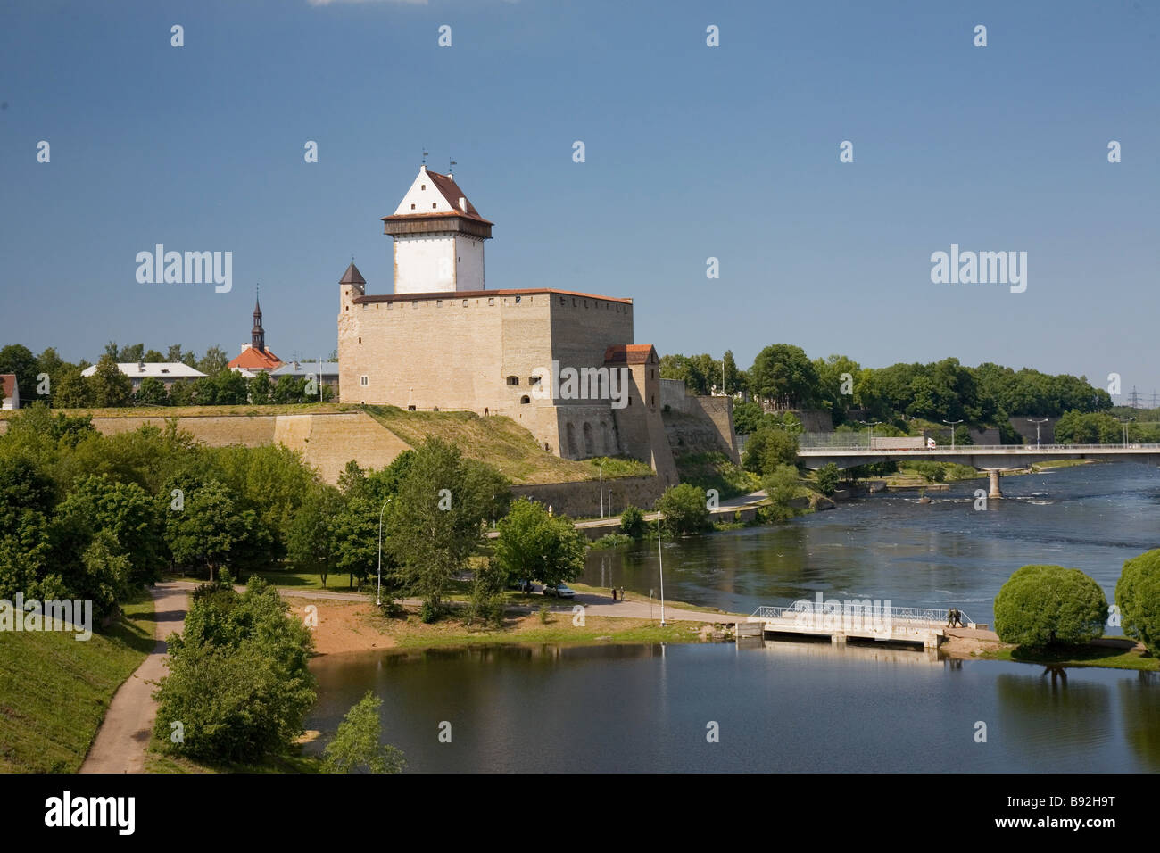 Hermann Fortress in Narva, Estonia, Europe Stock Photo - Alamy