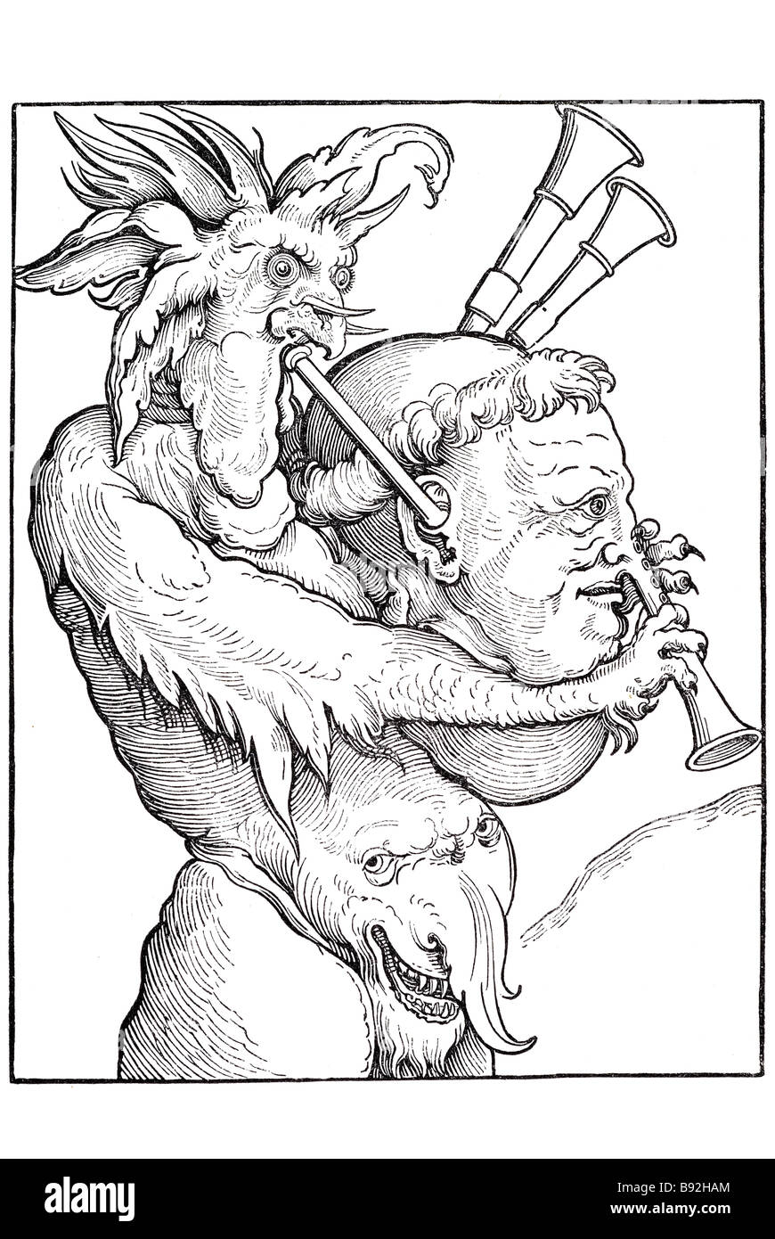 Devil ear engraving hi-res stock photography and images - Alamy