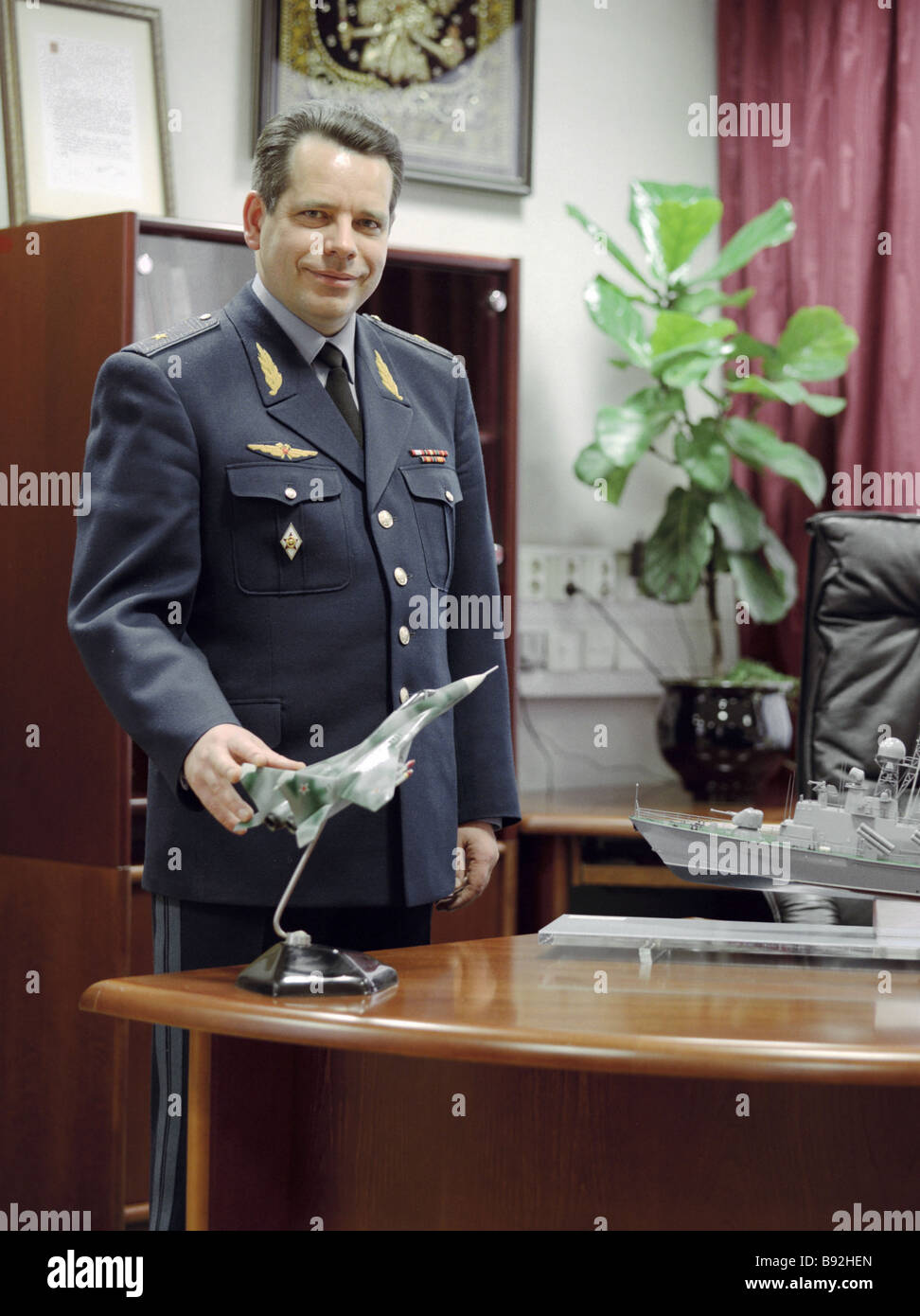 Head of Rosvooruzhenie Major General Alexander I Kotelkin Stock Photo ...