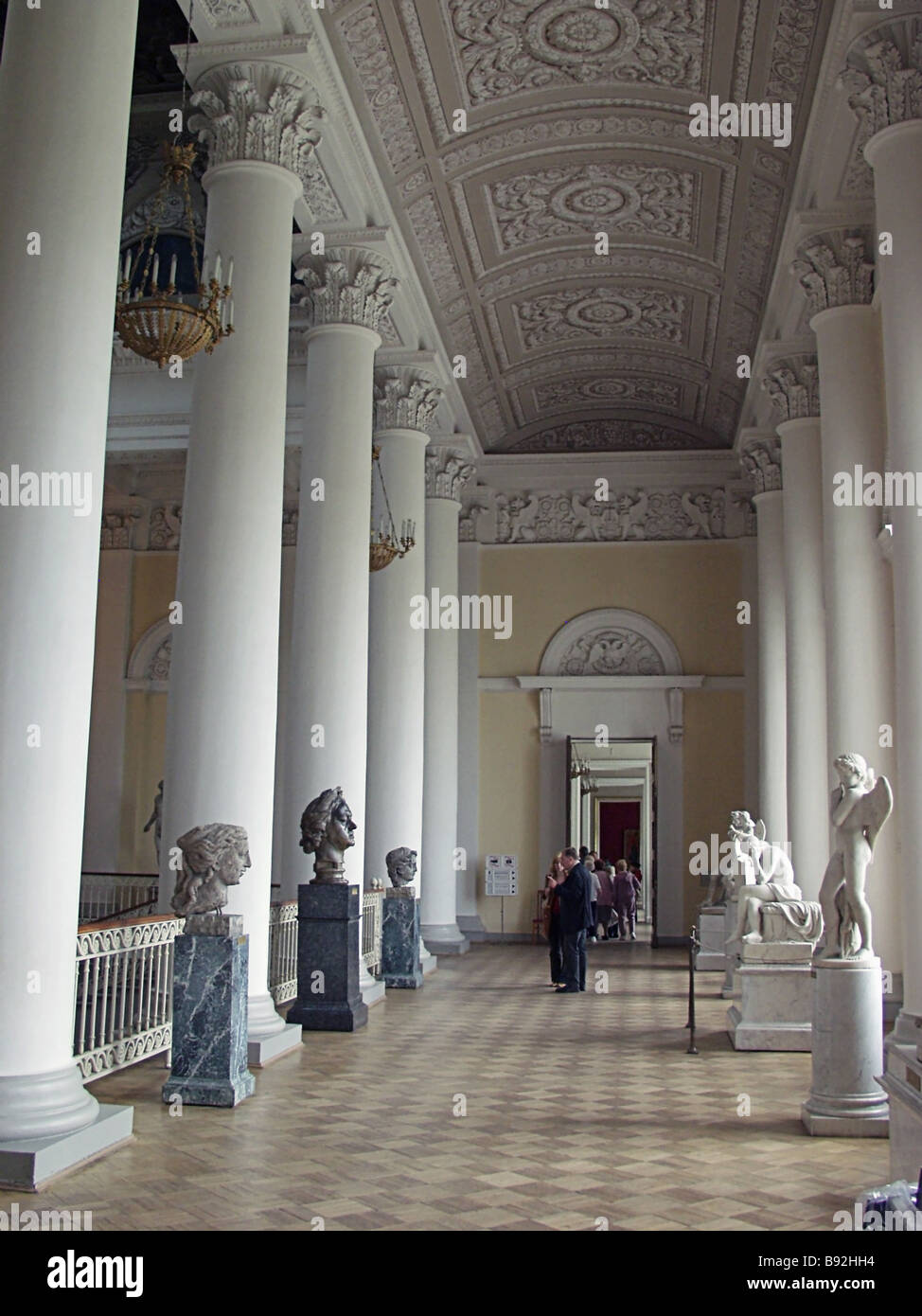 The central entrance to the State Russian Museum Mikhailovsky Palace in ...