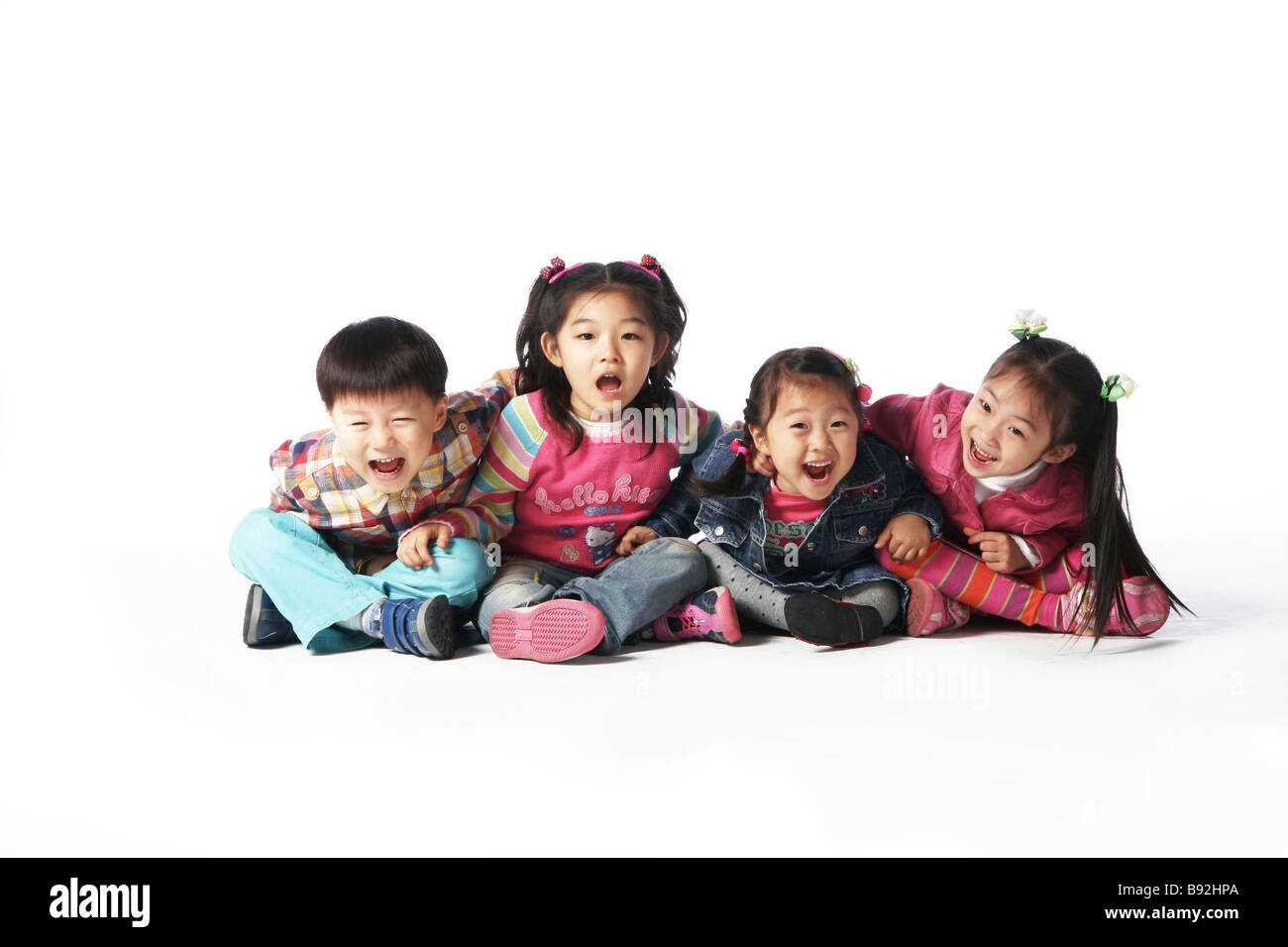 Asian Young Children Stock Photo - Alamy