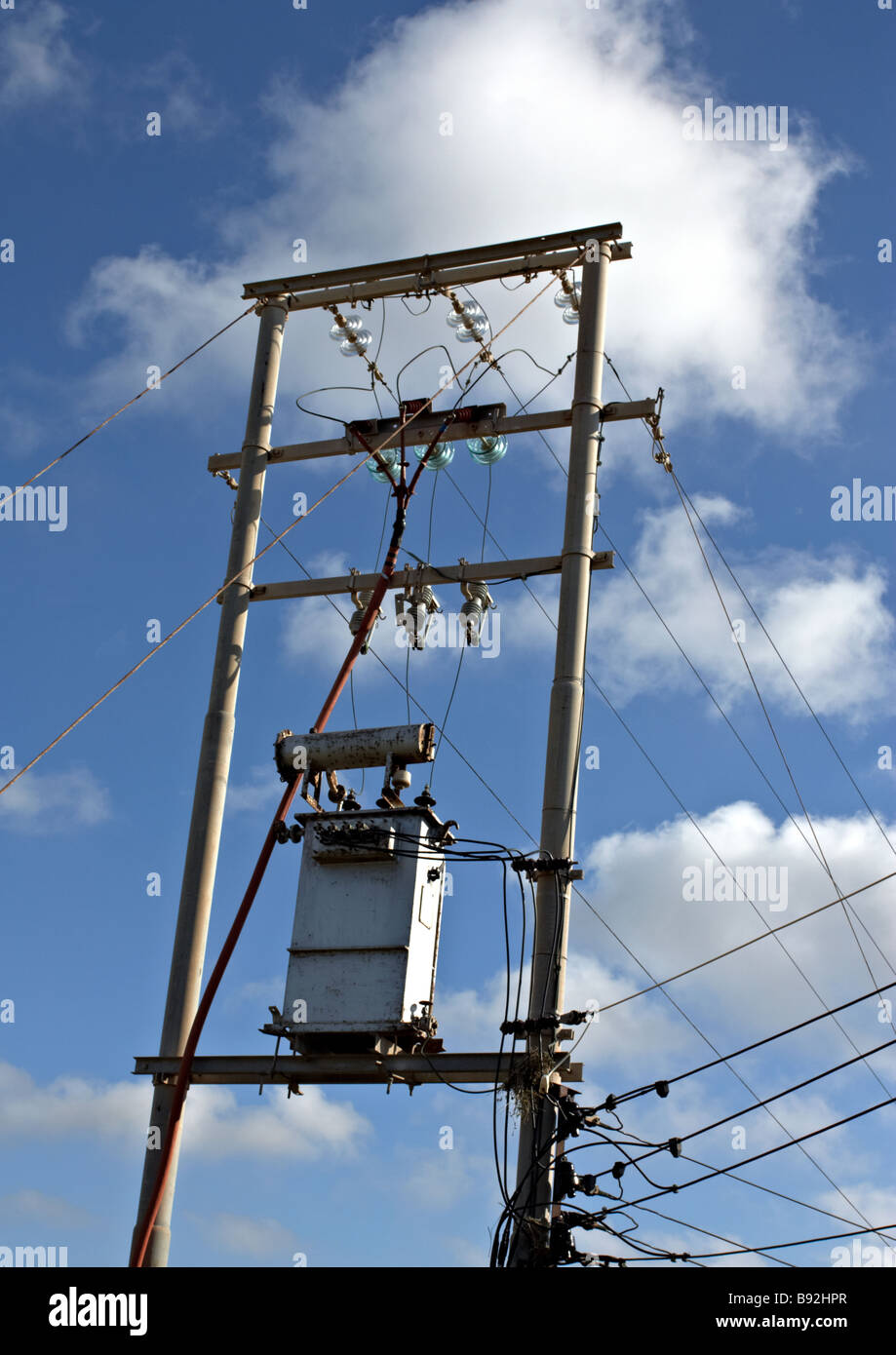 Picture of a step down transfer in the electricity distribution system ...