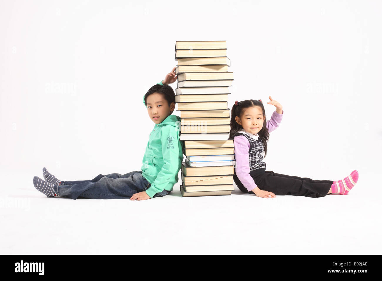 Young Child in Study Stock Photo - Alamy