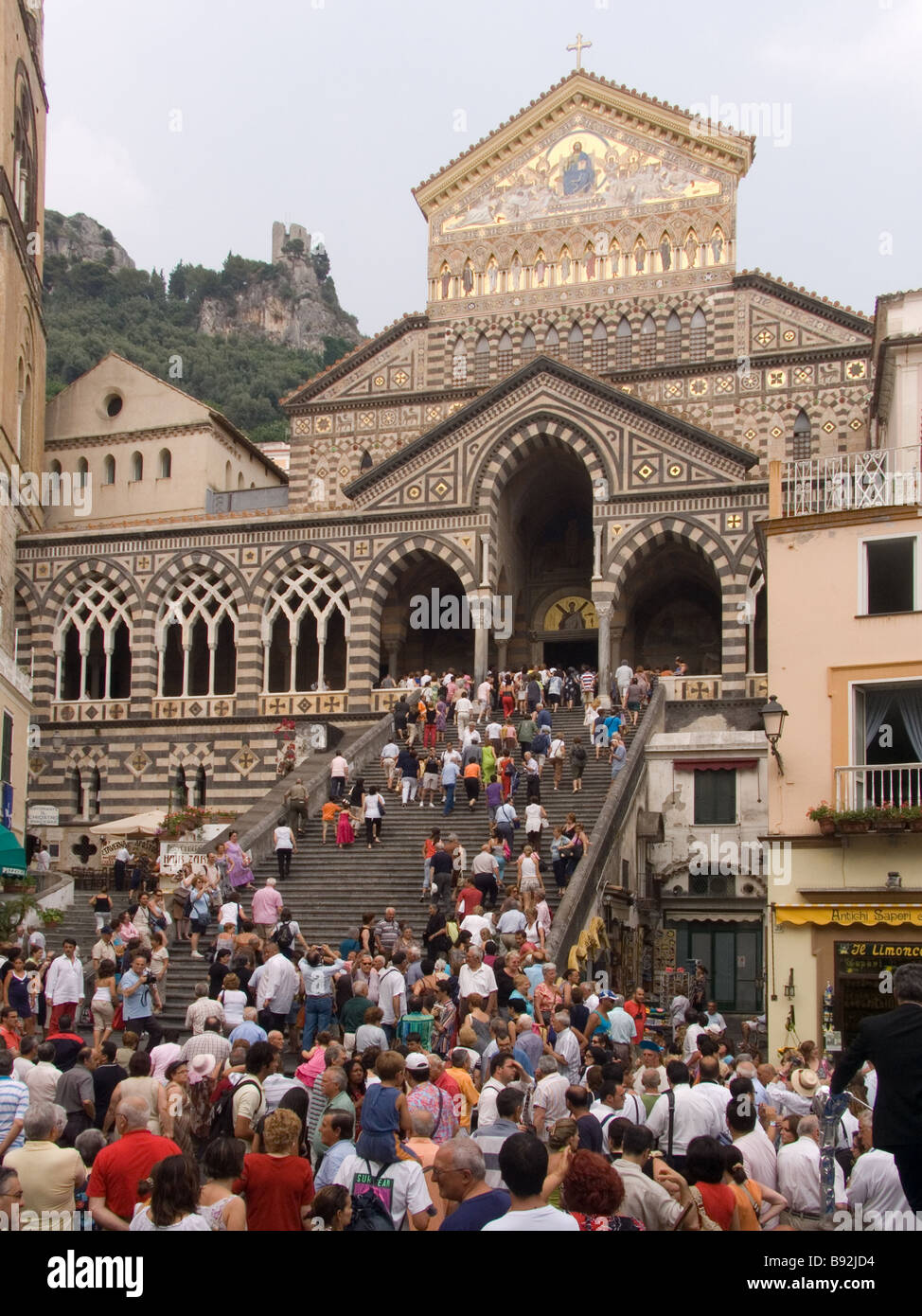 Historic amalfi town cathedral hi-res stock photography and images - Alamy