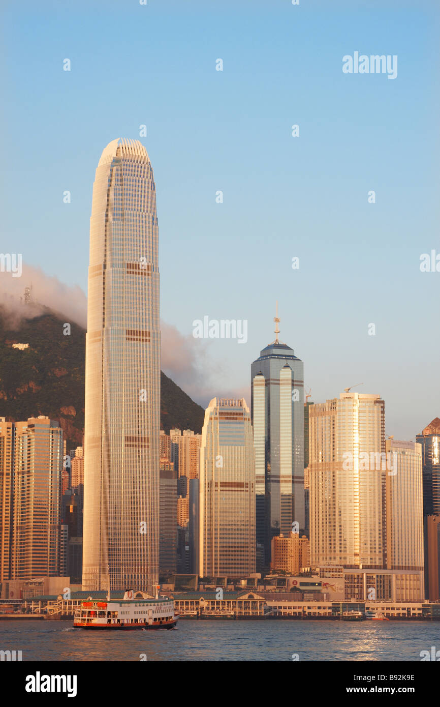 IFC And Skyscrapers Of Central At Dawn, Hong Kong Stock Photo - Alamy