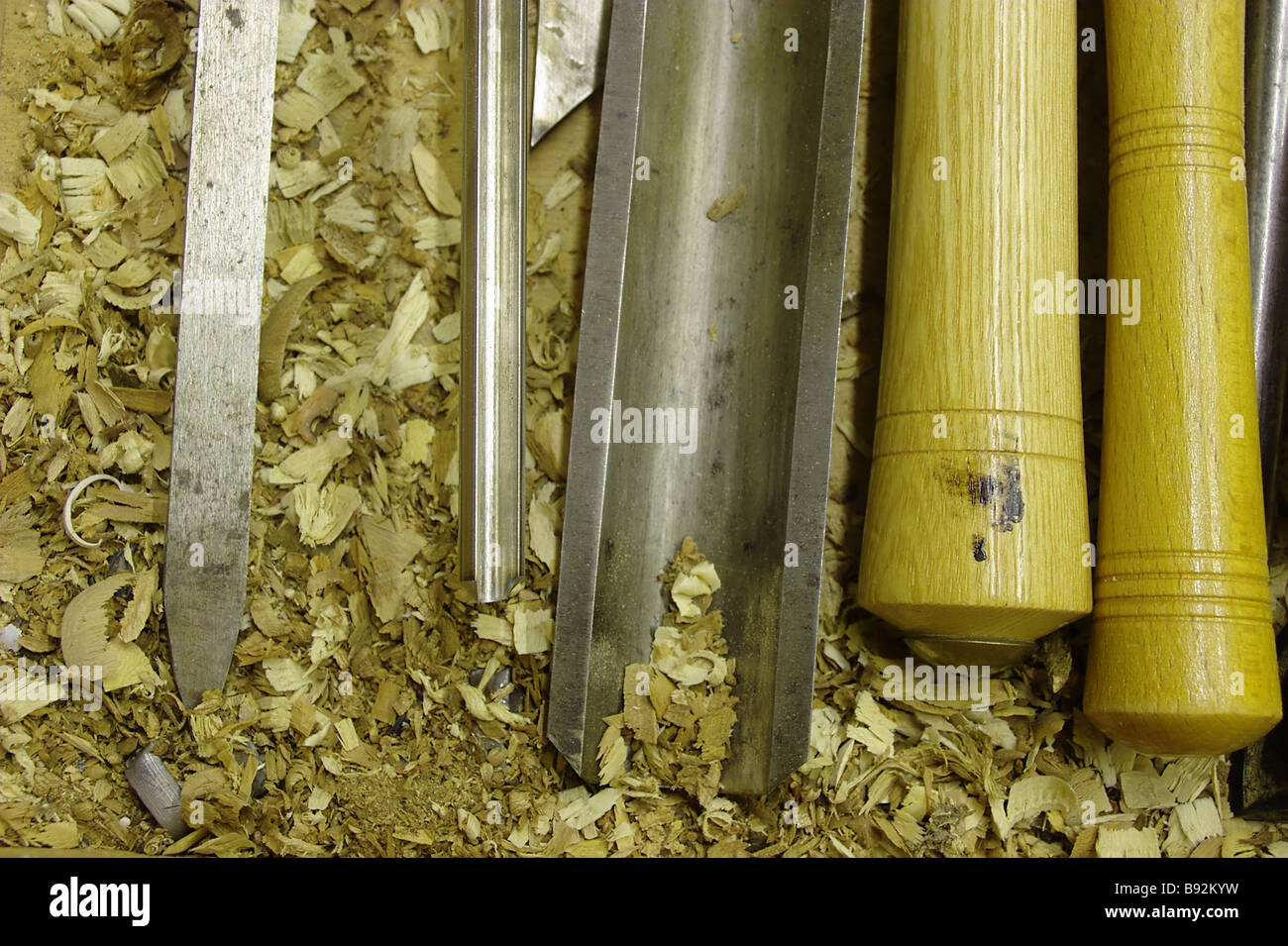 Wood turning tools hi-res stock photography and images - Alamy