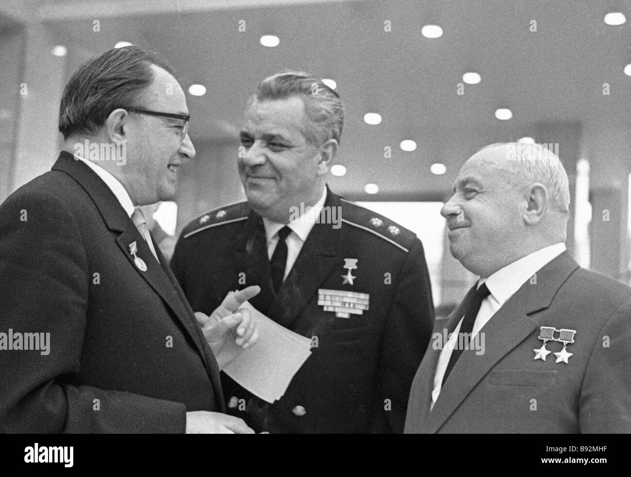 23rd CPSU Congress delegates from left to right writer Alexander ...