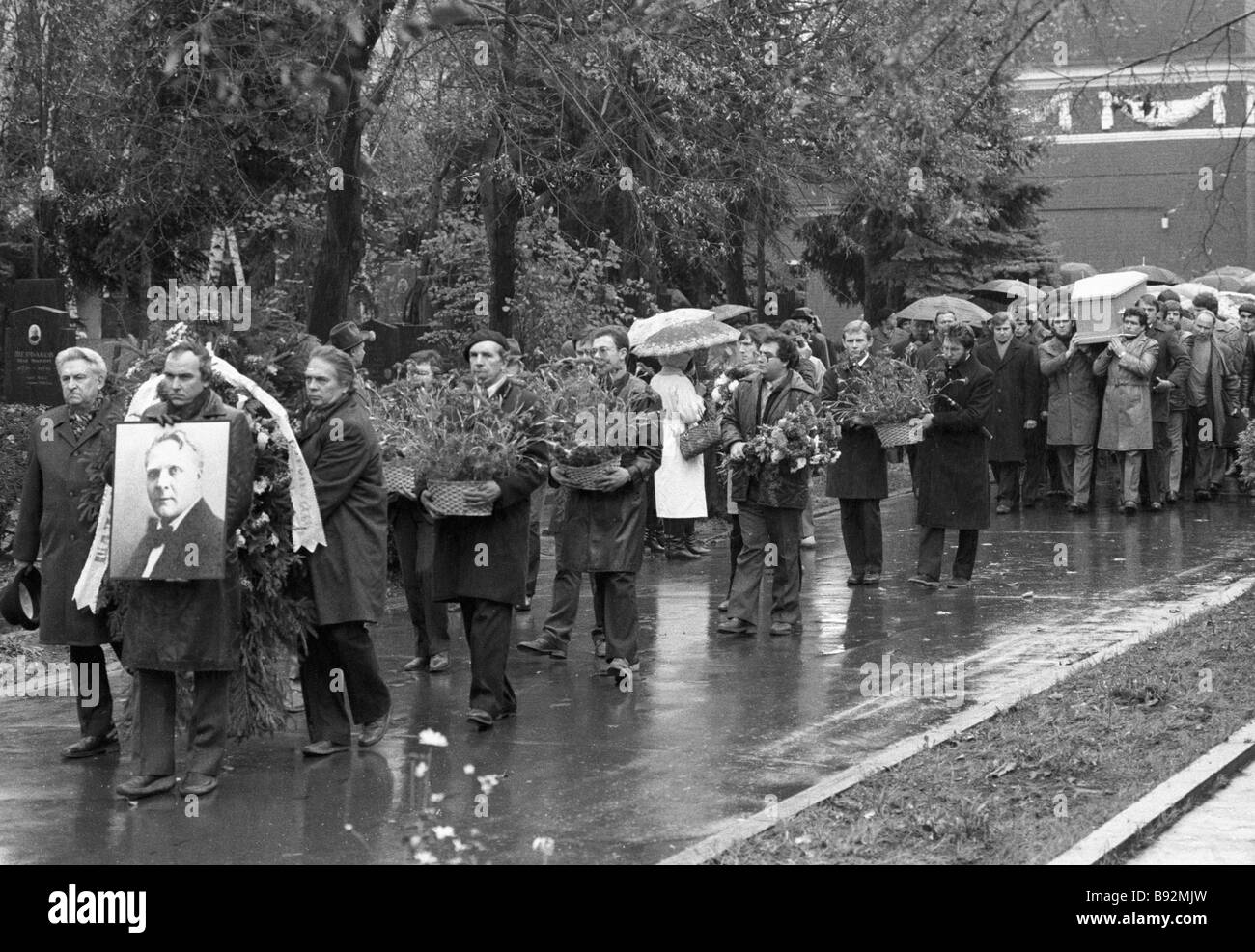 A ceremony of reburying the ashes of the great Russian singer Fyodor ...