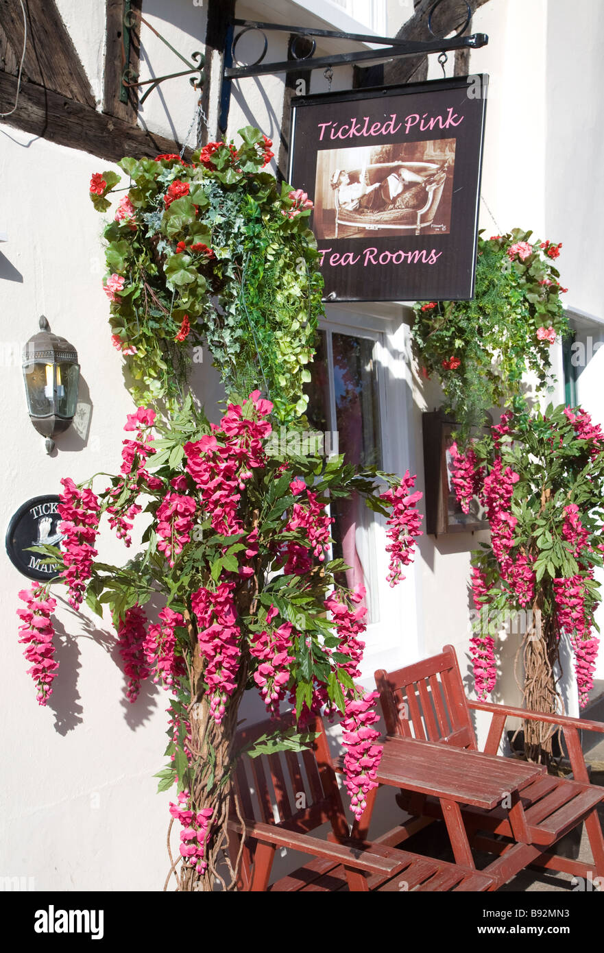 Tickled pink tea room lavenham hi-res stock photography and images - Alamy