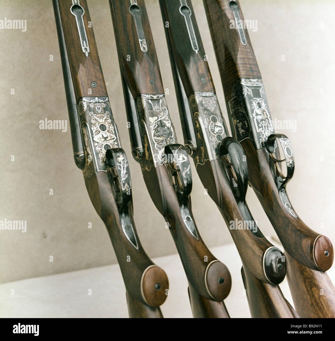 These Izh 54 and Izh 12 double barrel hunting rifles are amply ...