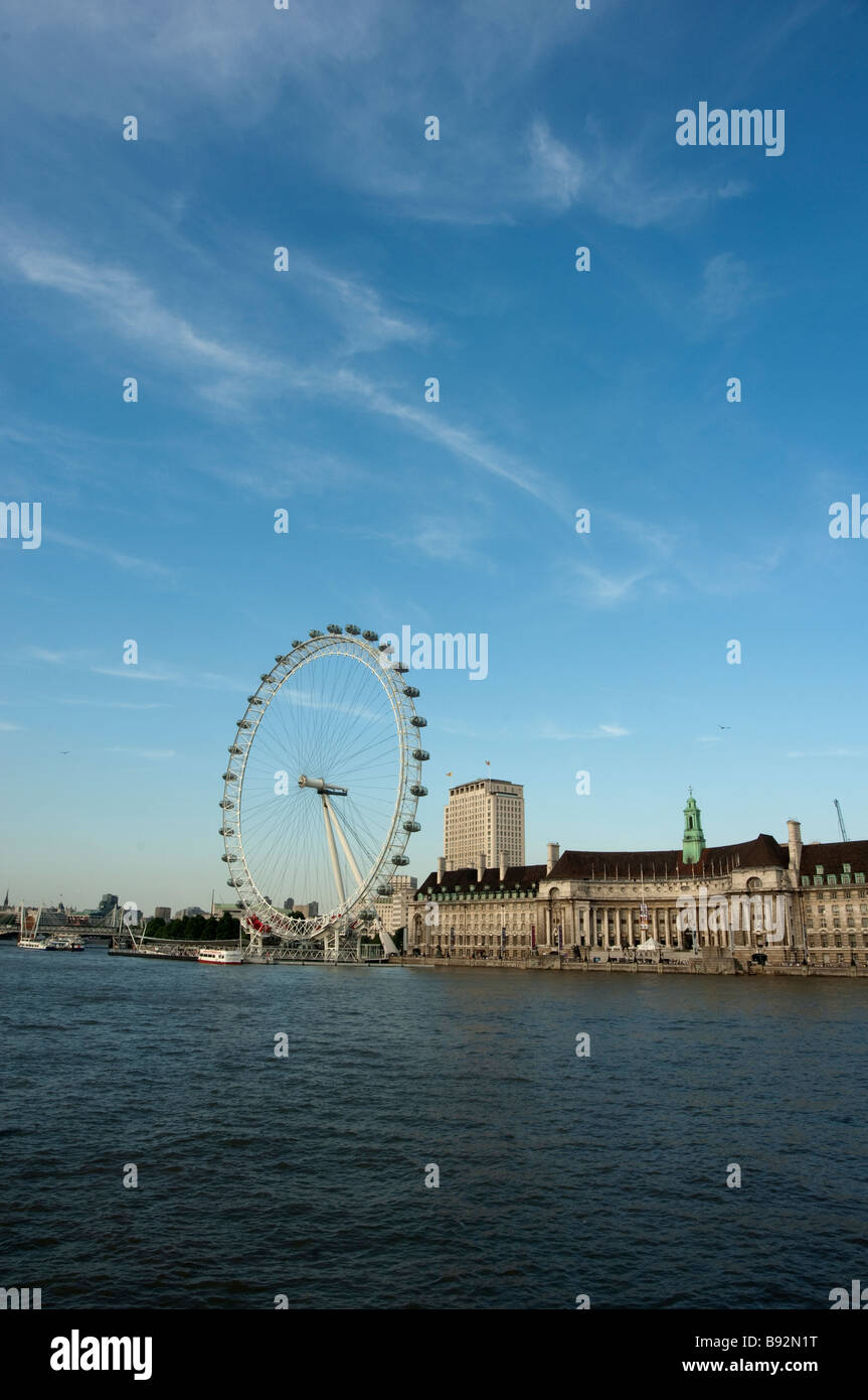 The London Eye on the Thames Stock Photo - Alamy