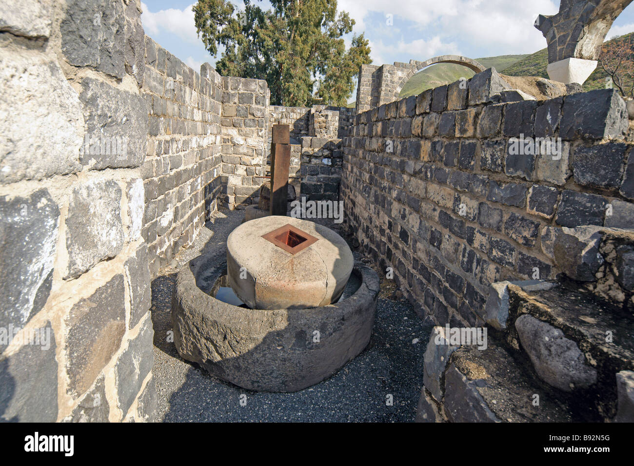 Israel Sea of Galilee Kursi Gergesa Byzantine monastery and mosaic ...