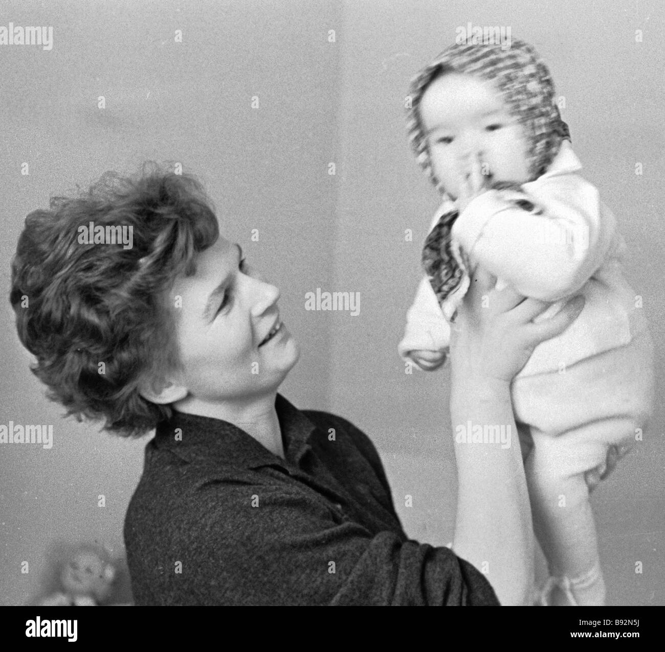 Soviet space pilot Hero of the Soviet Union Valentina Nikolayeva ...