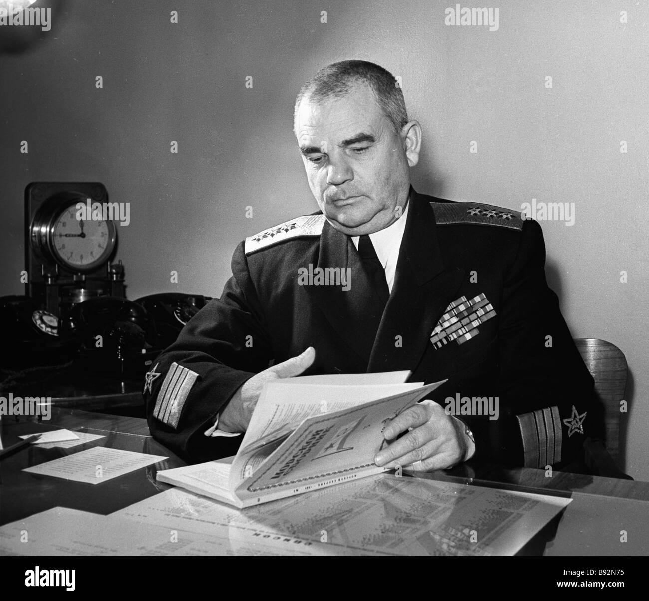 Admiral Gordey Levchenko Stock Photo - Alamy