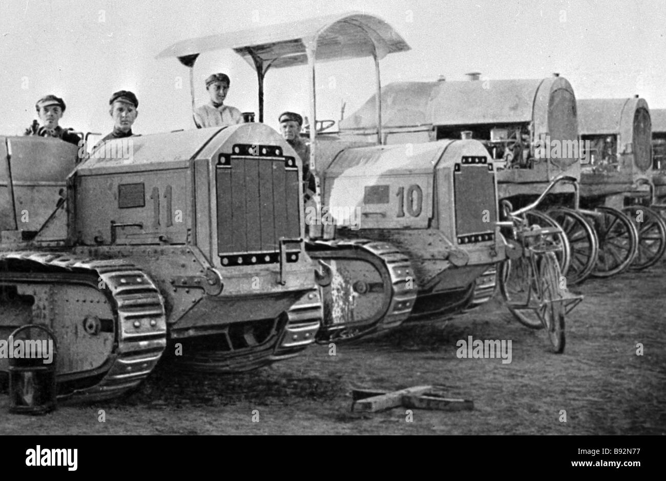 German tractors delivered to the Soviet Union under a treaty signed ...