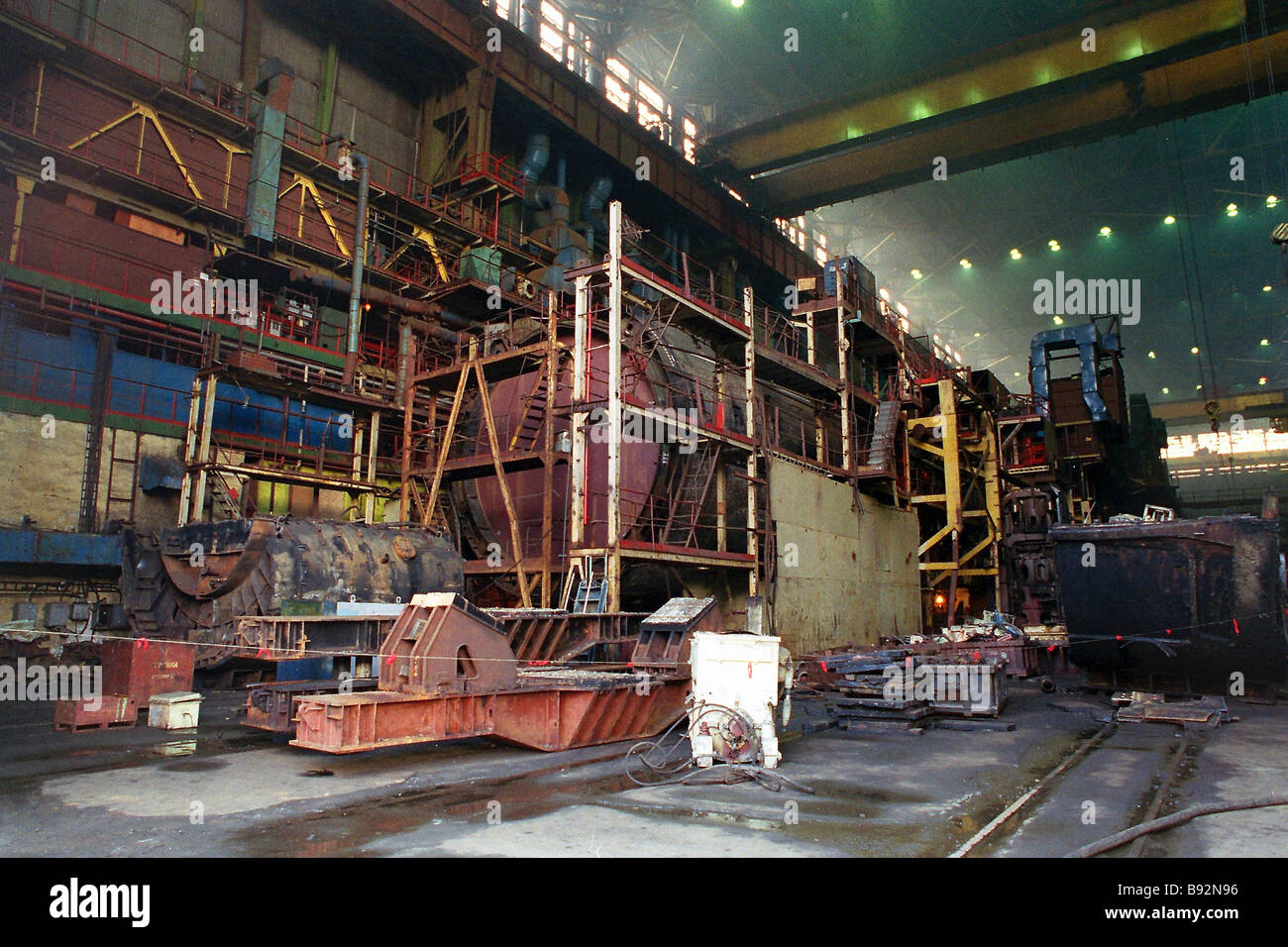 The Nerpa shipyard salvages ships and submarines in this dock in ...