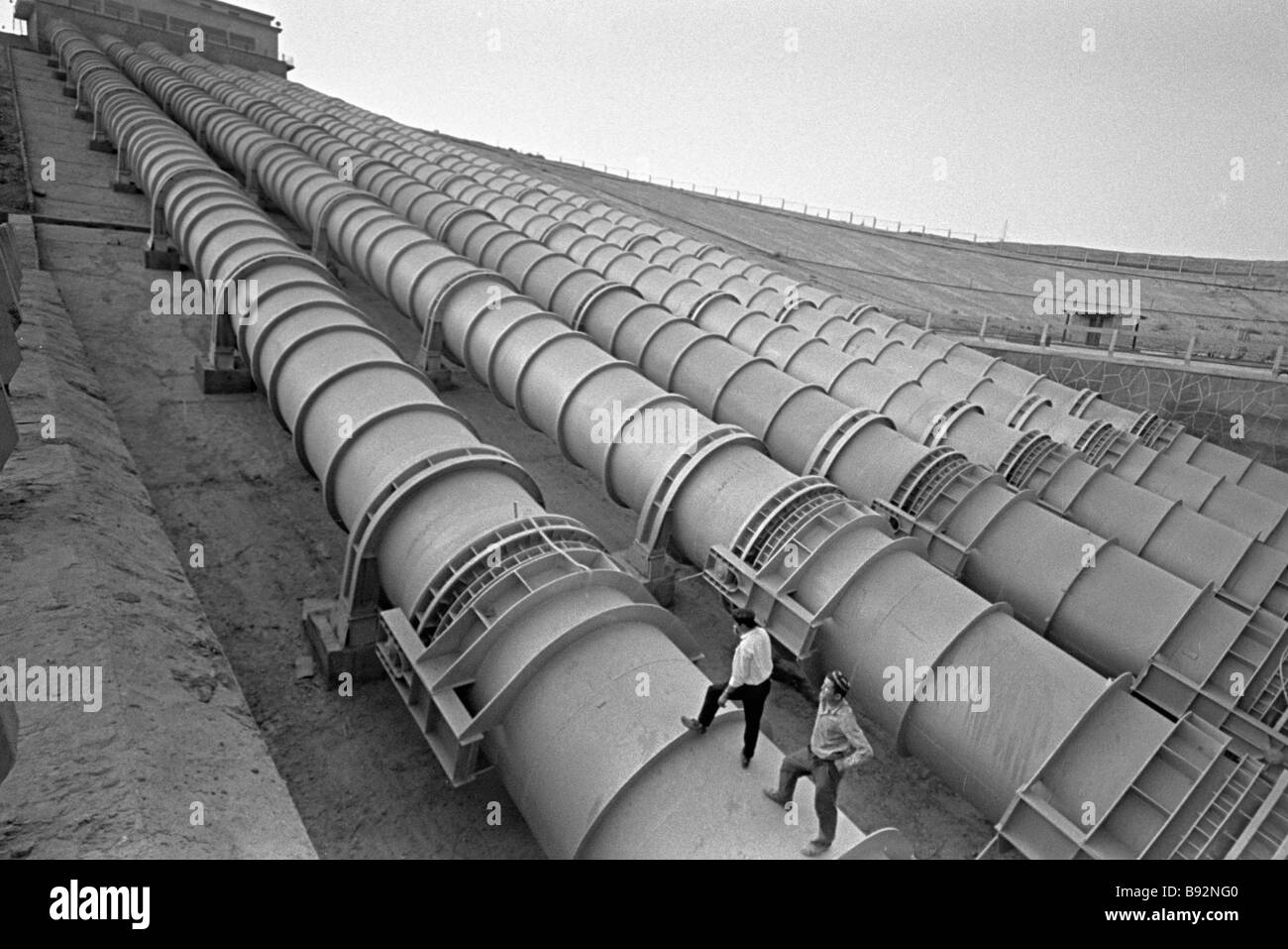 The Sherabad pumping station Stock Photo - Alamy