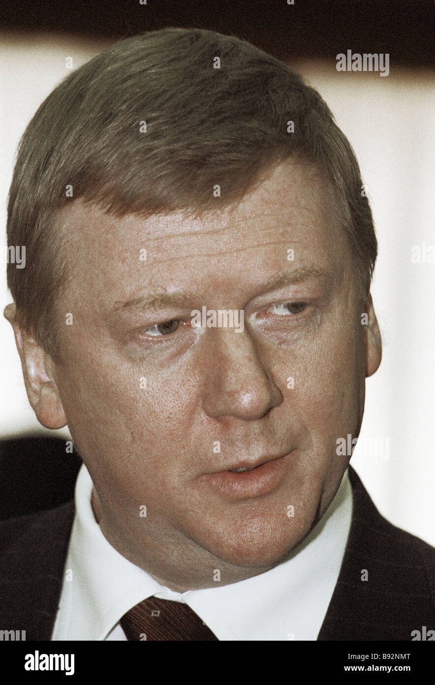 The RAO Russian UES chief Anatoly Chubais Stock Photo - Alamy