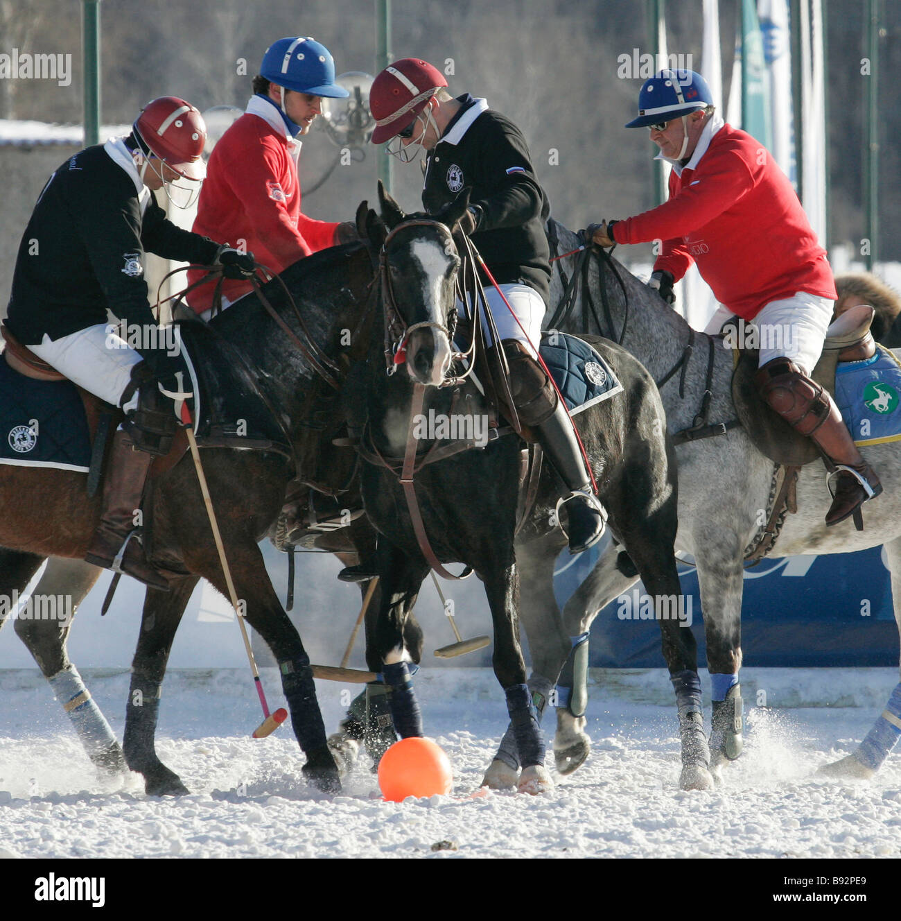 Russian Polo Club against Moscow Polo Club Mercury Snow Polo Cup 2008 ...