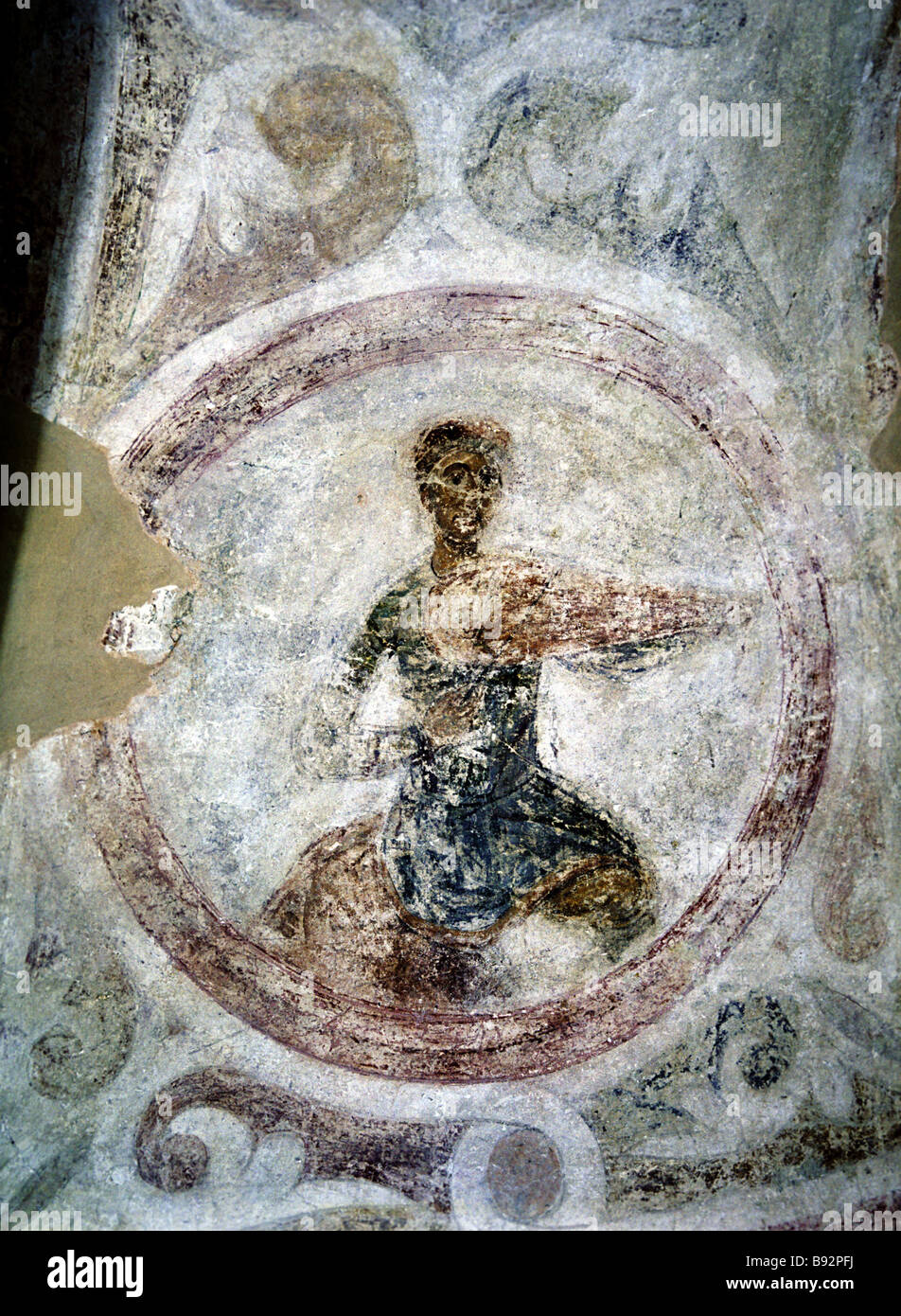 Mural painting Musician a rare example of 11th century secular painting ...