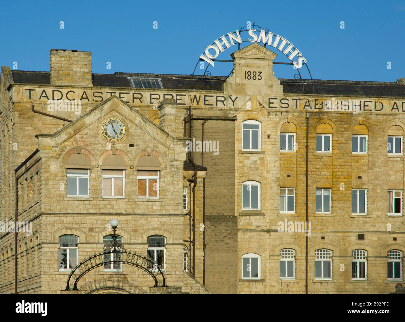 John Smith Brewery, Tadcaster, North Yorkshire, England UK Stock Photo ...