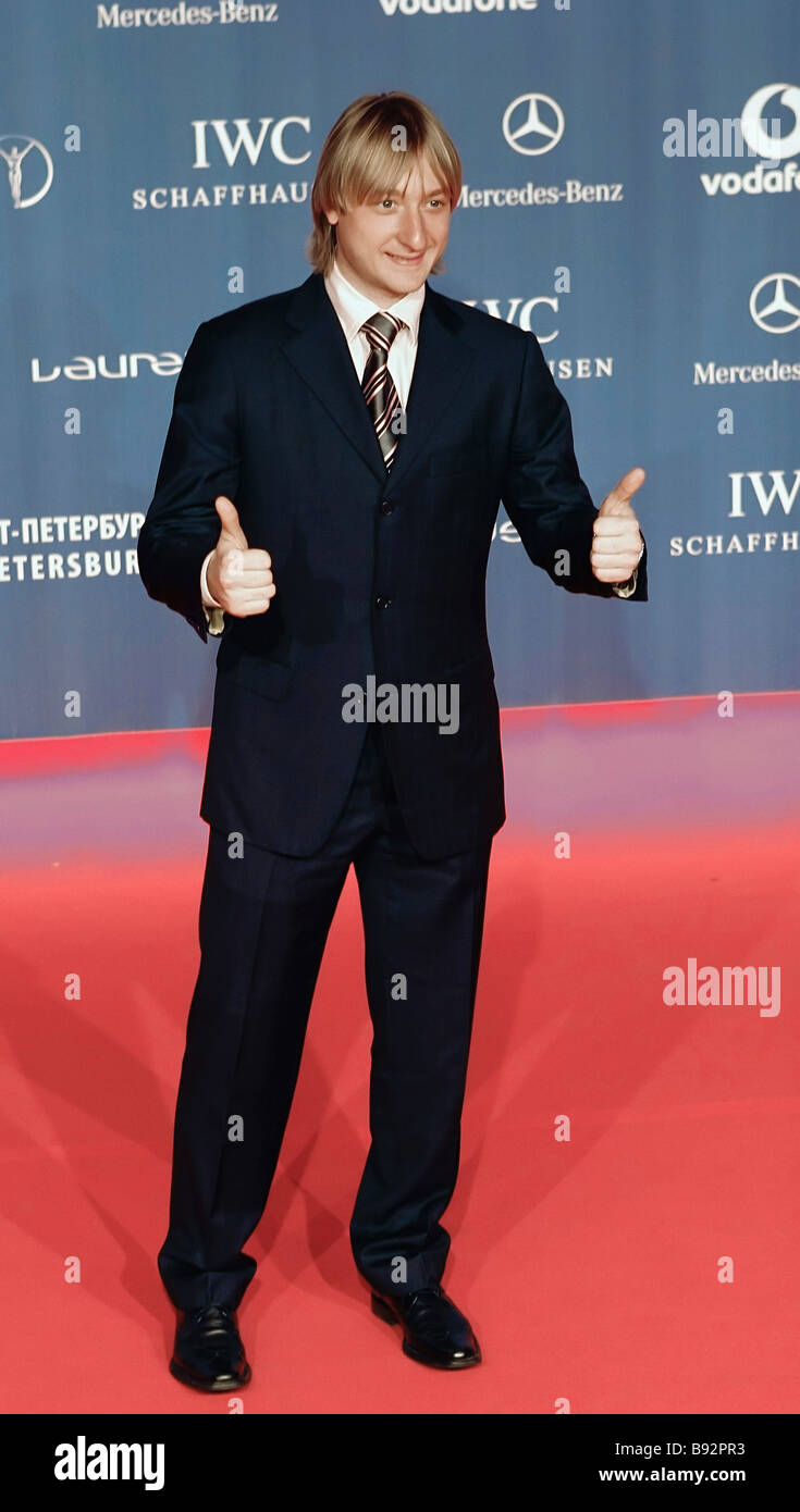 Figure skater Yevgeny Plushenko before the Ninth Laureus World Sports ...