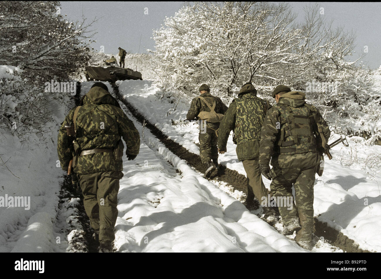 Scouts from 234 airborne regiment are going on a combat mission in the ...