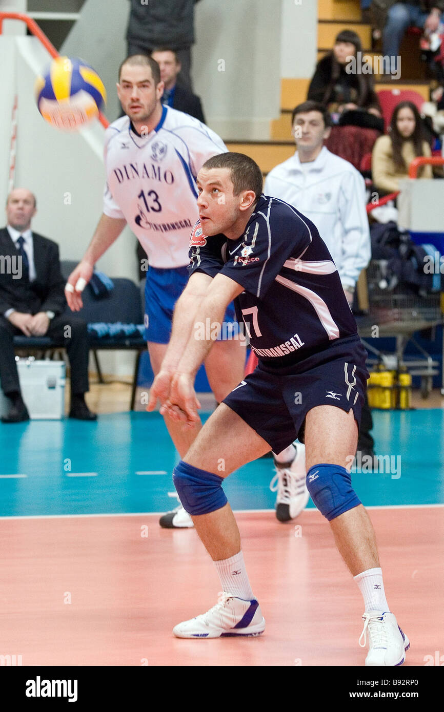 Vladislav Babichev of Dinamo TTG Kazan Russia volleyball team ...