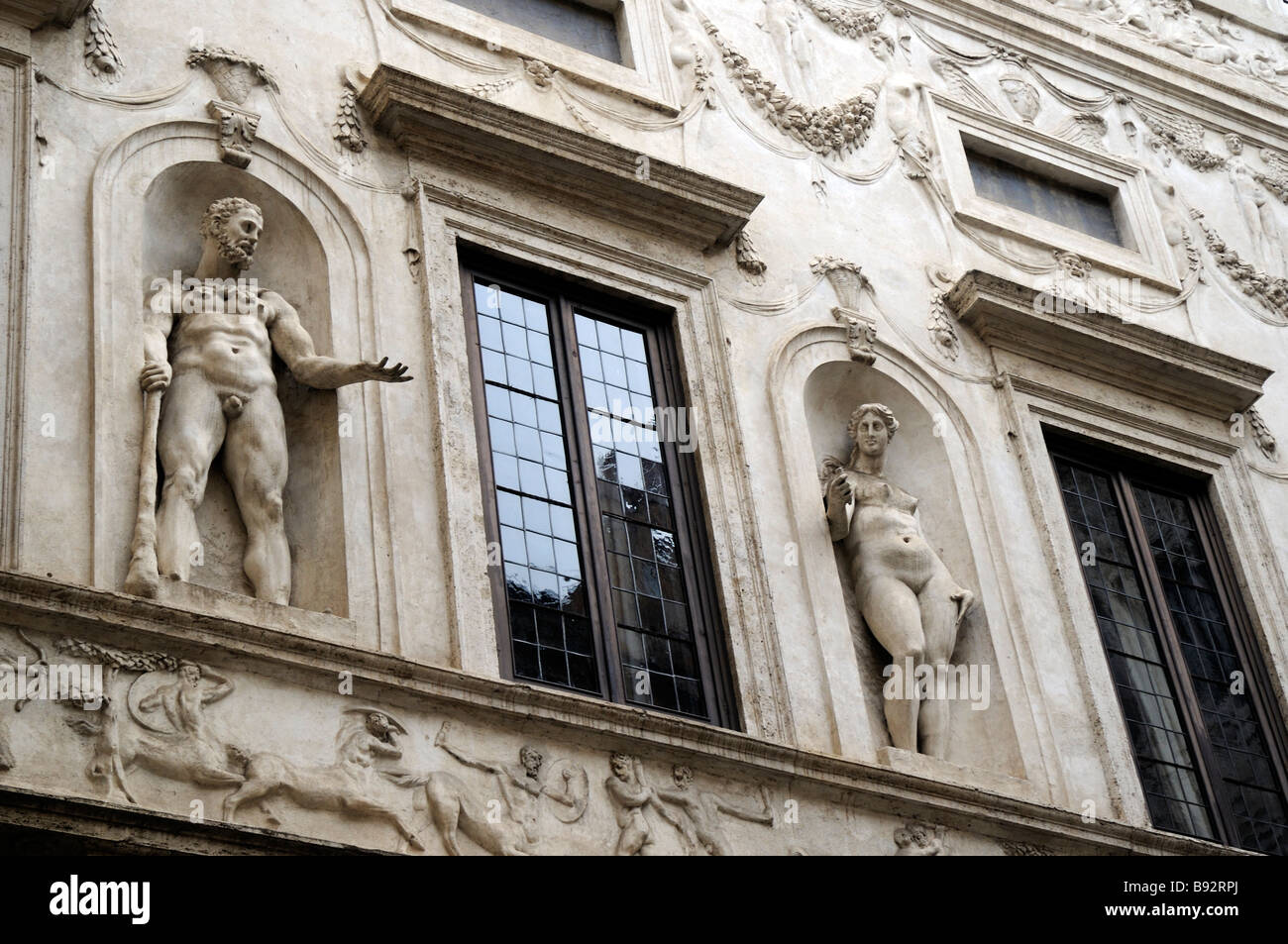The Palazzo Farnese in Rome Italy now a French School and the French ...