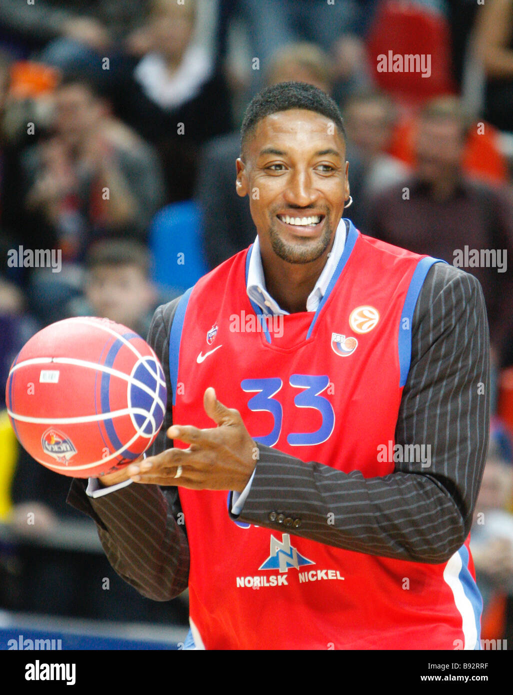 World renowned basketball player Scottie Pippen at the 13th Euroleague ...