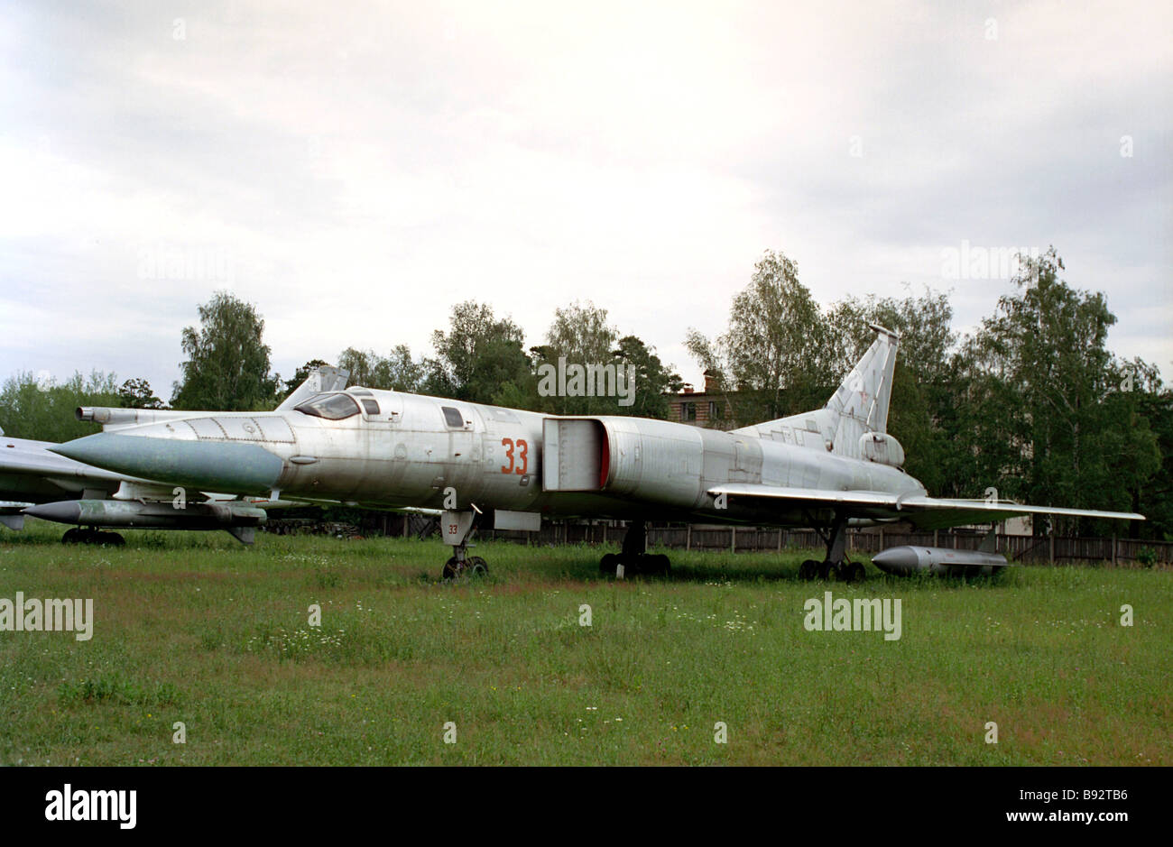 A TU 22M jet exhibited at the Air Force Museum in Monino near Moscow ...