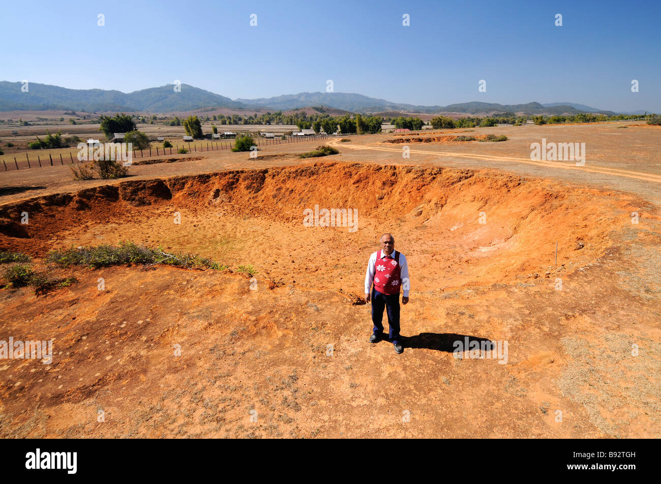 Bomb crater hi-res stock photography and images - Alamy