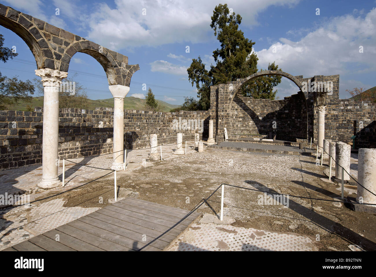 Israel Sea of Galilee Kursi Gergesa Byzantine monastery and mosaic ...