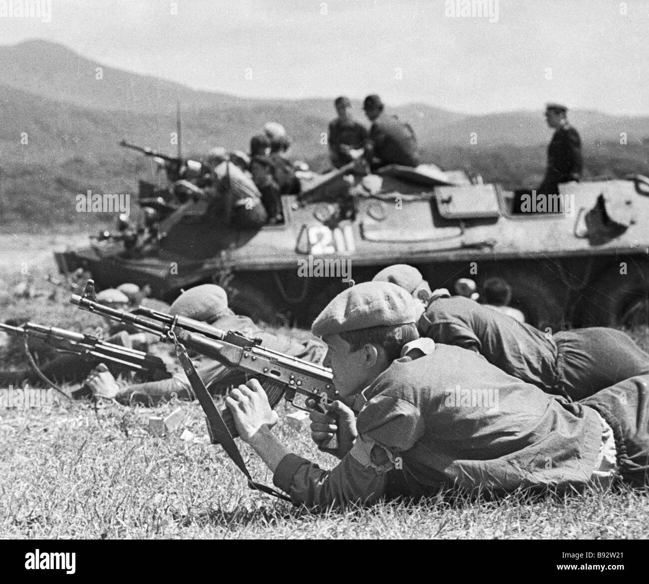 The finals of the Zarnitsa military game Stock Photo - Alamy