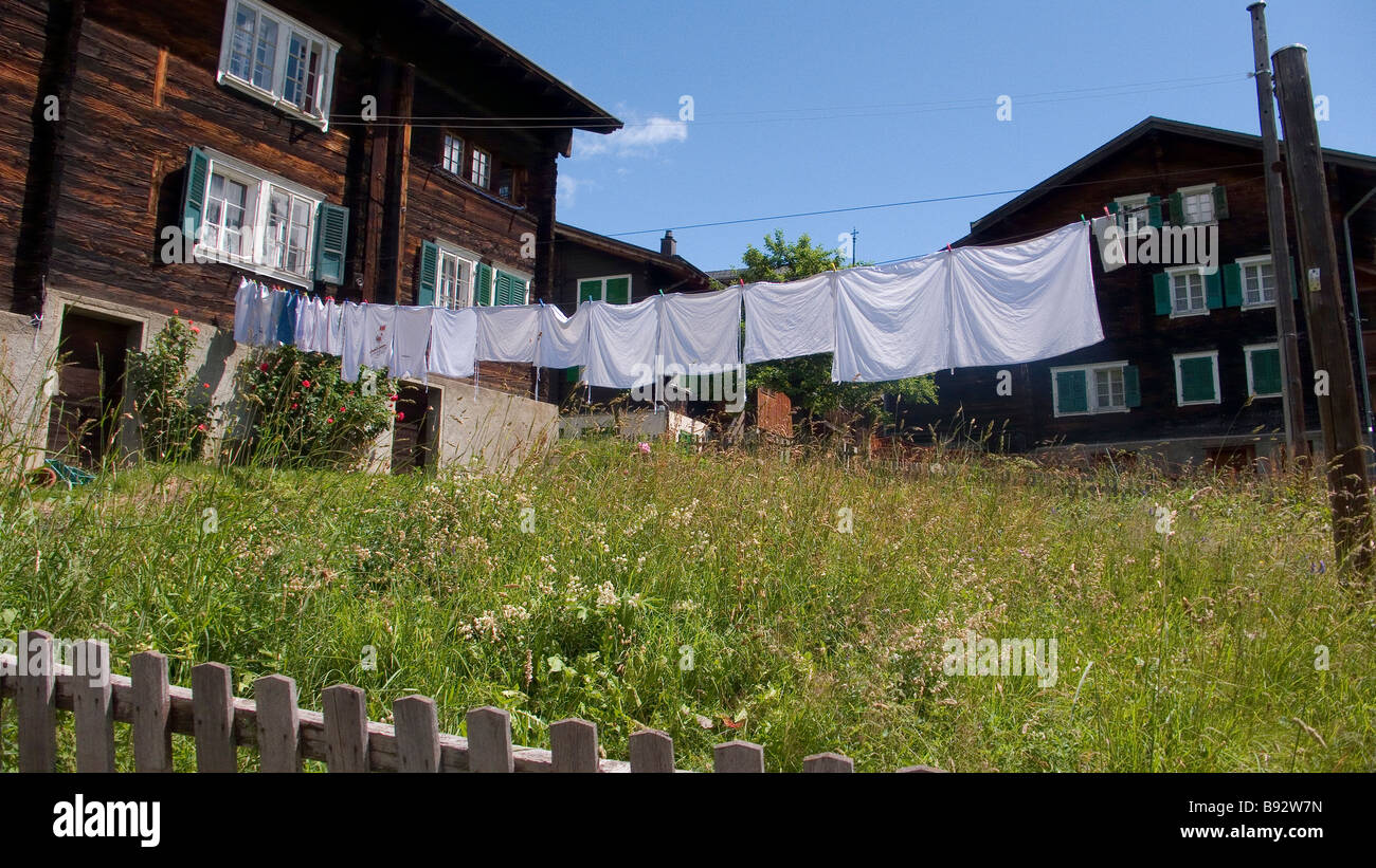 Whites hanging clothes line hi-res stock photography and images - Alamy