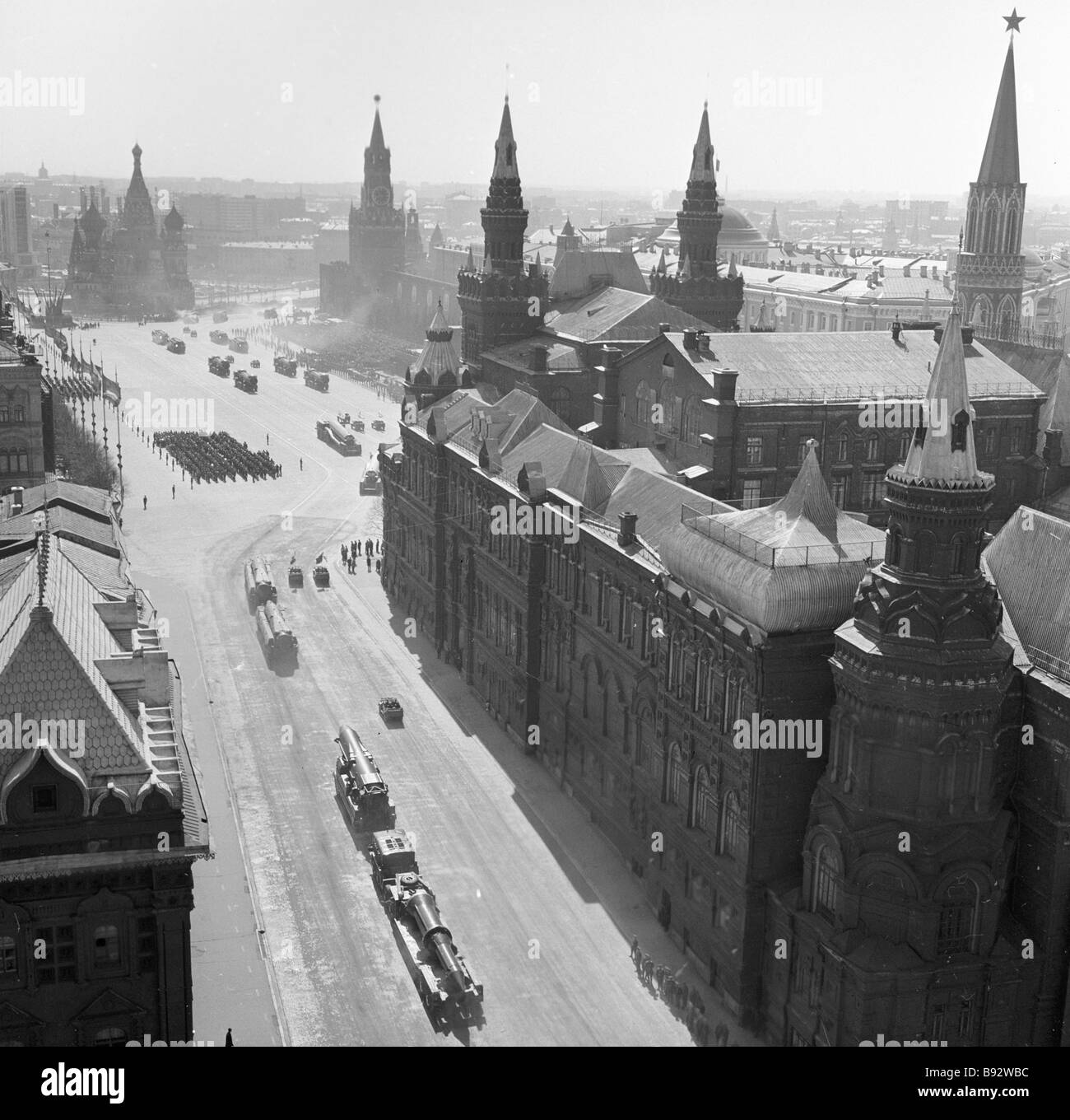 A military parade in the Red square Stock Photo - Alamy
