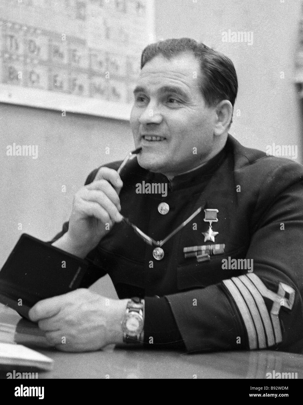 Pilot Mikhail Devyatayev Hero of the Soviet Union Stock Photo - Alamy