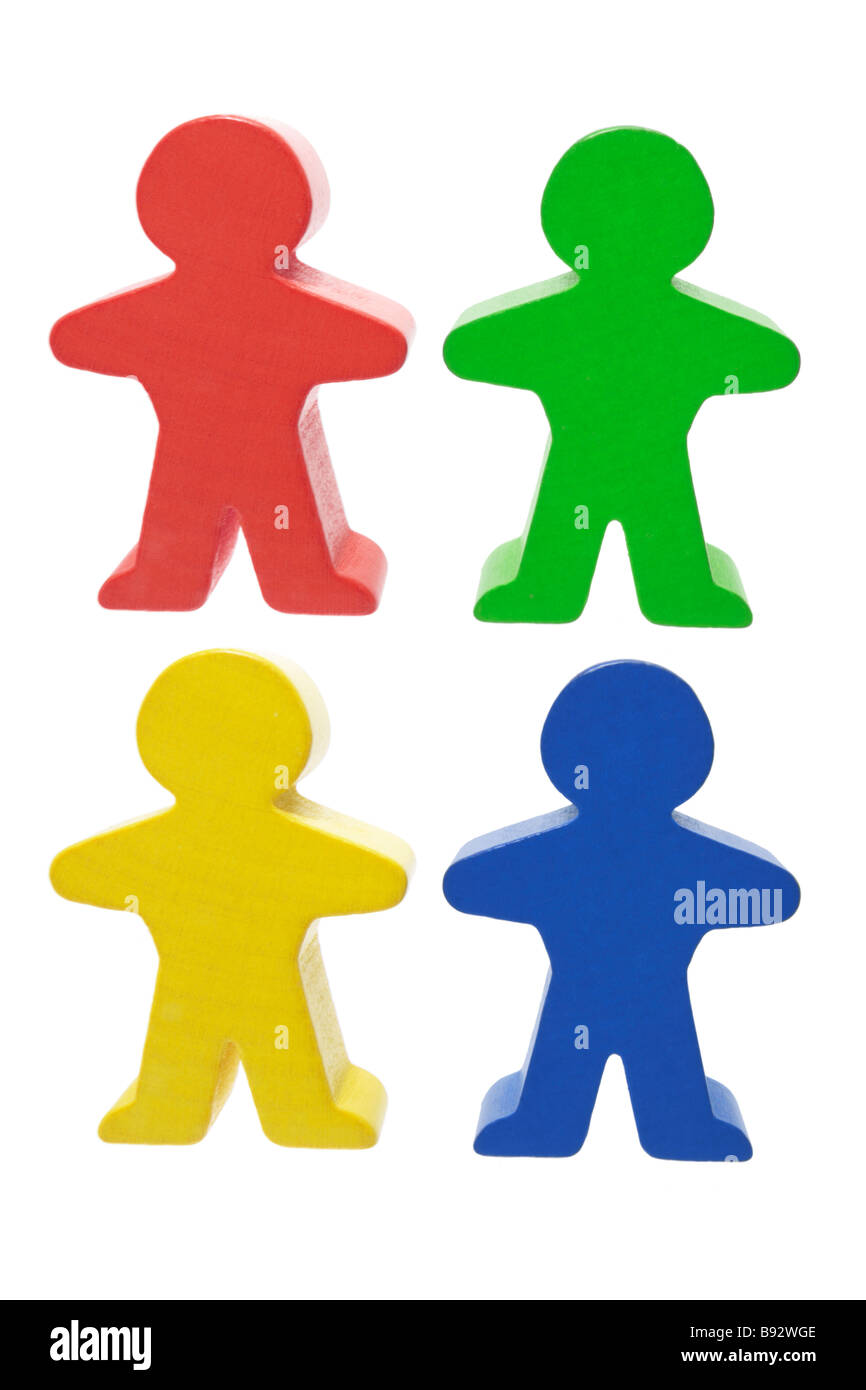 Miniature Wooden Figures Stock Photo - Alamy
