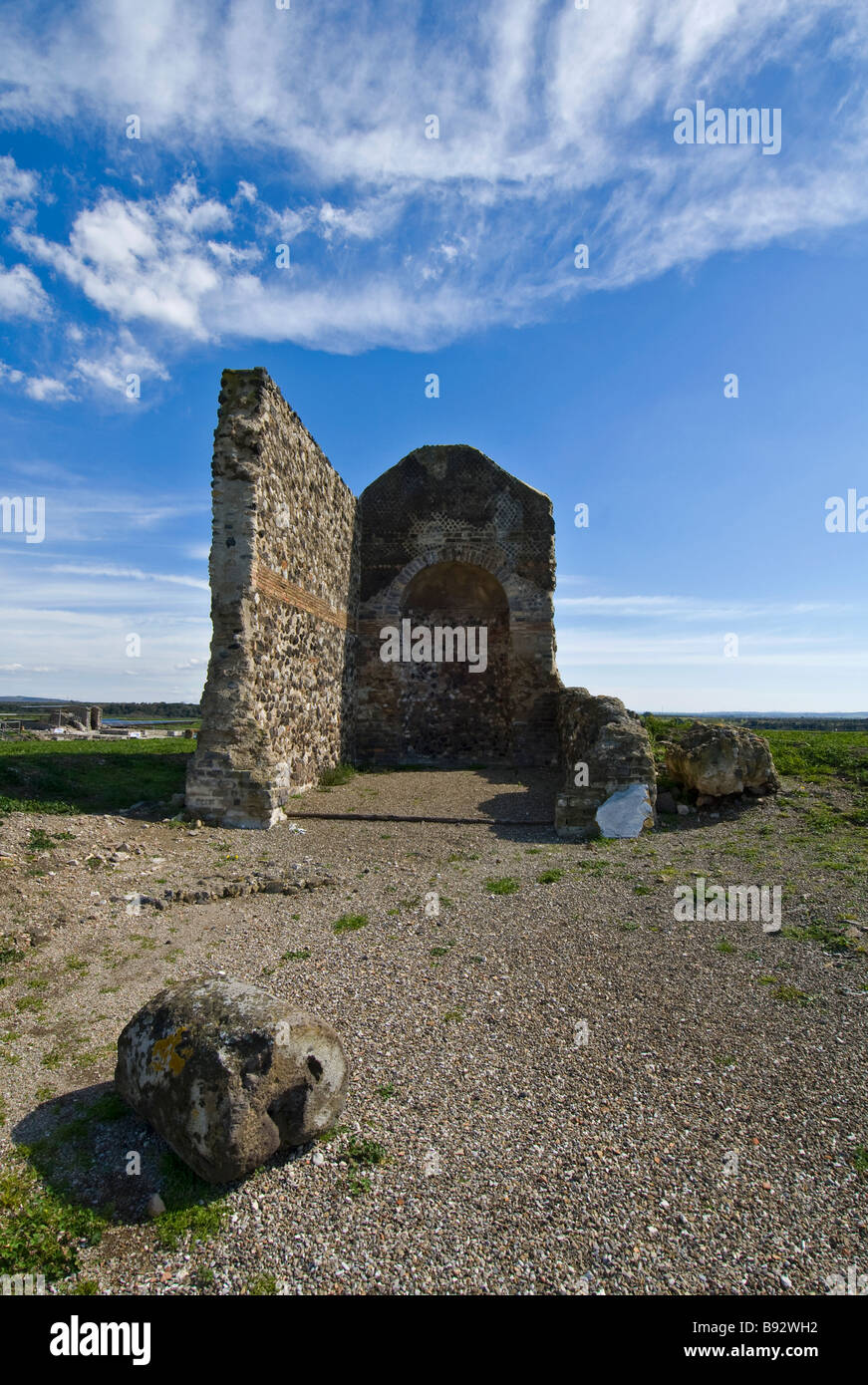 archaeological site of the Etruscan city of Vulci in Lazio in Italy ...