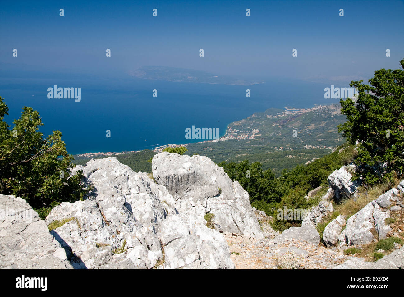 Croatia,Biokovo National Park,view from top of Sv. Jure mountain Stock ...