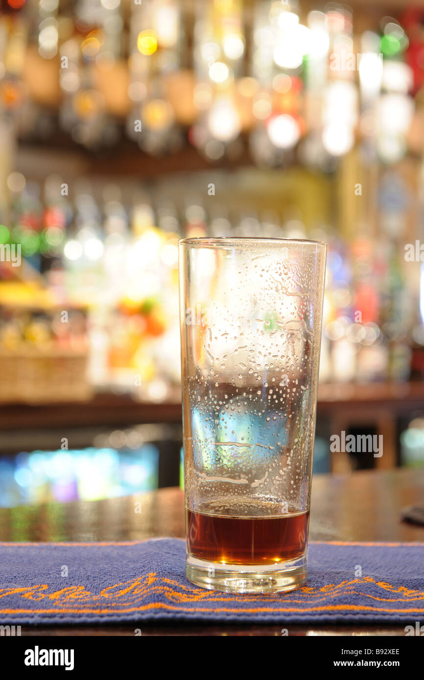 Glass nearly empty hi-res stock photography and images - Alamy
